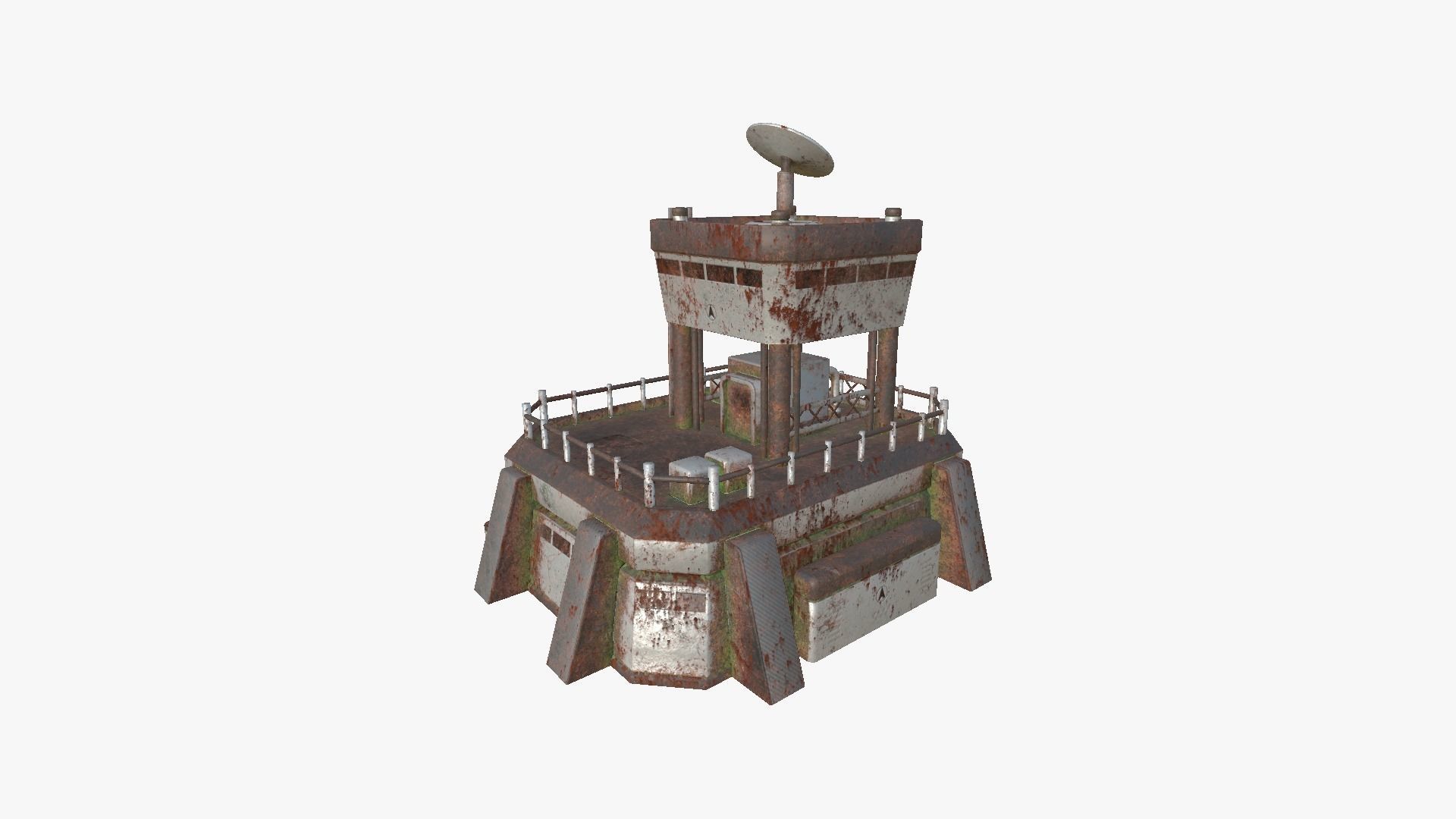 3D model SciFi Facility B10 Abandoned - Sci Fi Exterior Design VR / AR ...