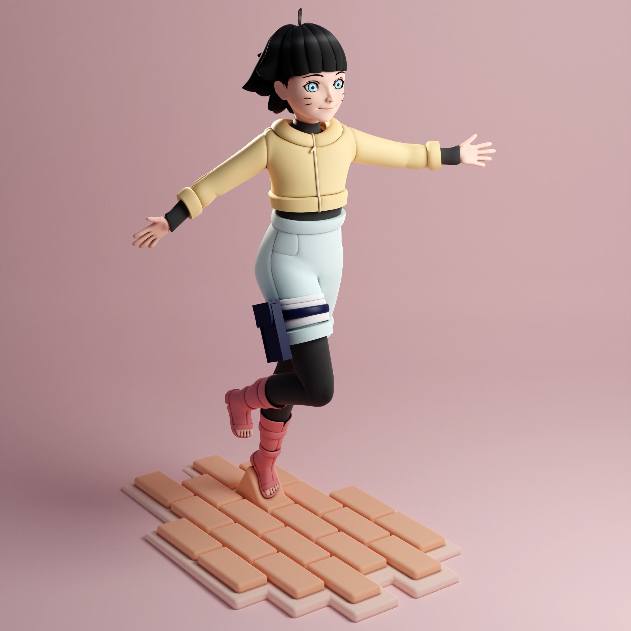 Himawari Uzumaki 3d Model 3d Printable Cgtrader