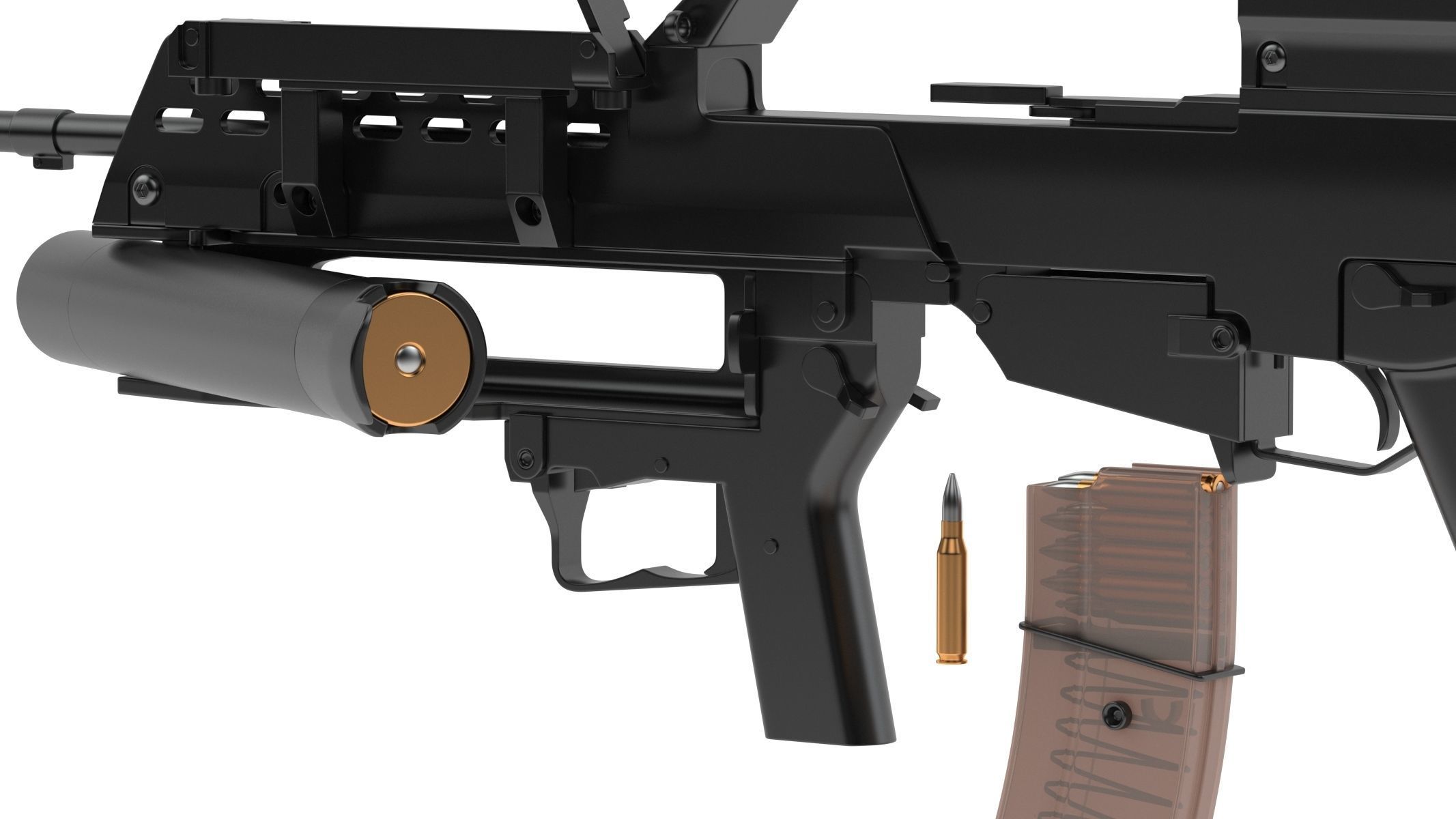 Heckler Koch AG36 Grenade launcher 3D model | CGTrader