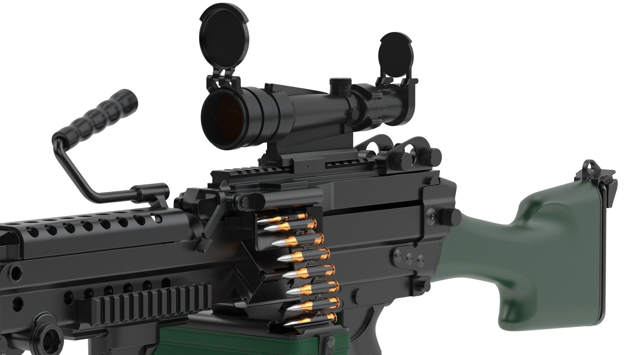 M249 Light Machine Gun 3D model | CGTrader