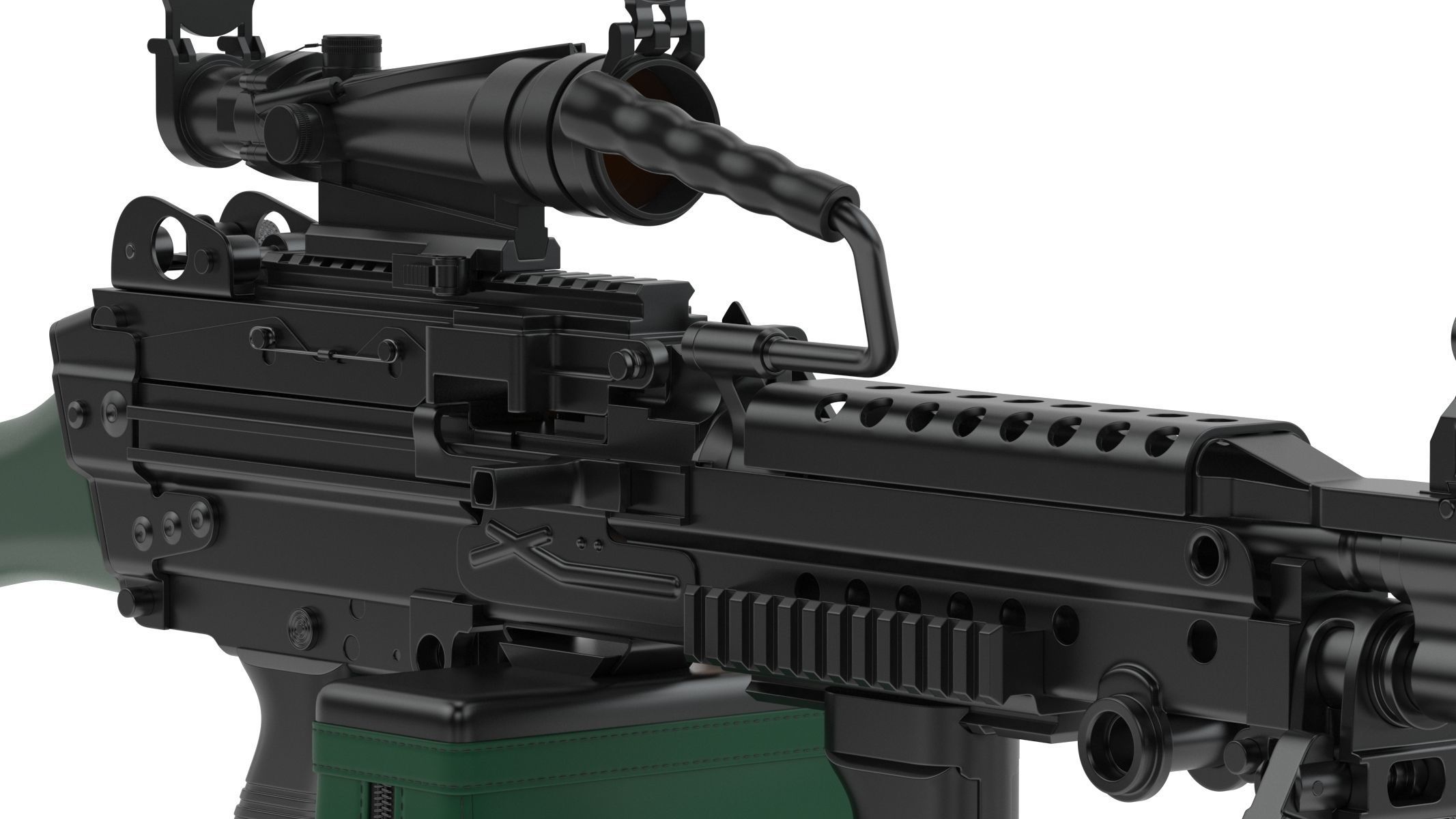 M249 Light Machine Gun 3D model | CGTrader
