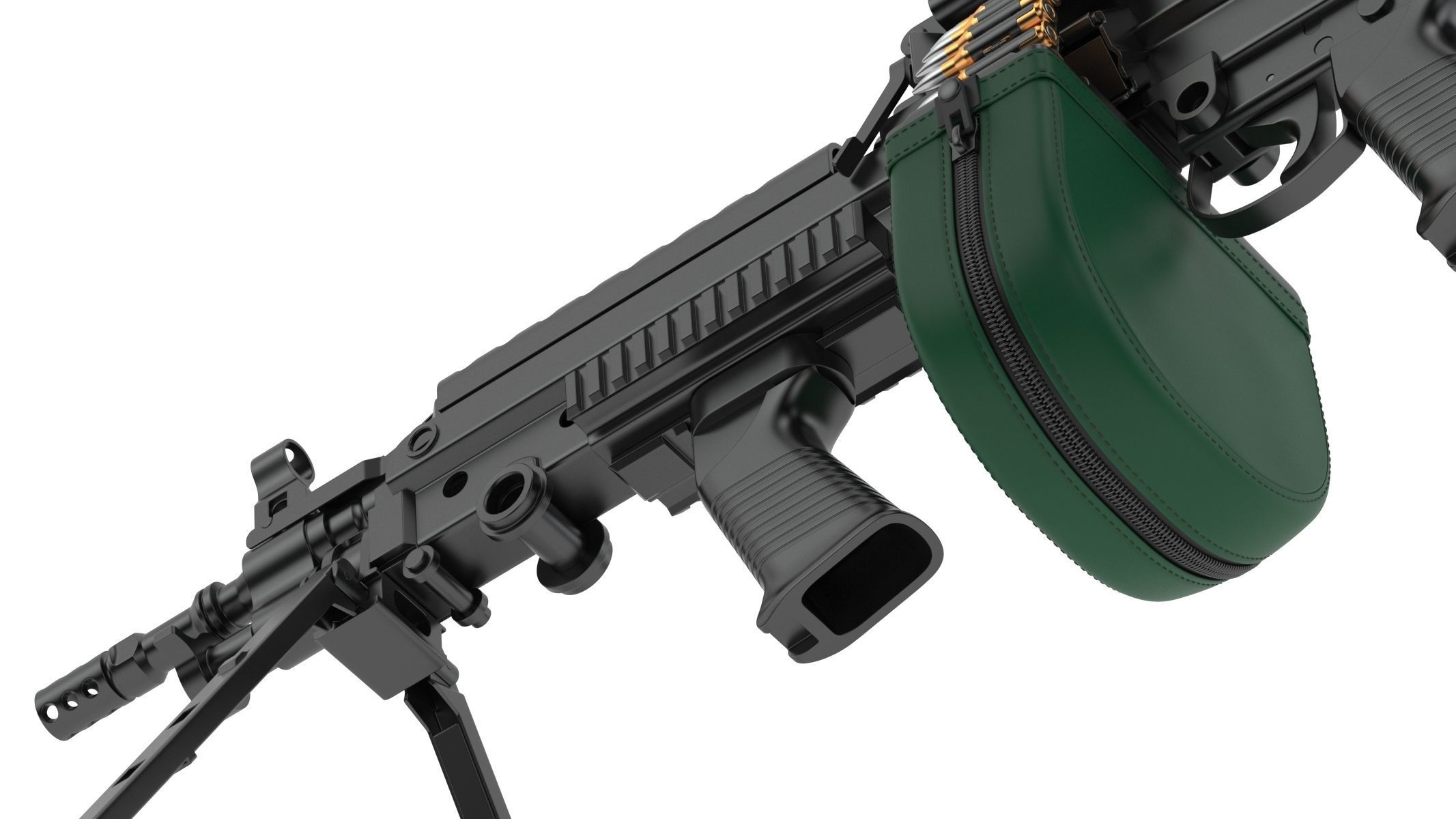 M249 Light Machine Gun 3D model | CGTrader