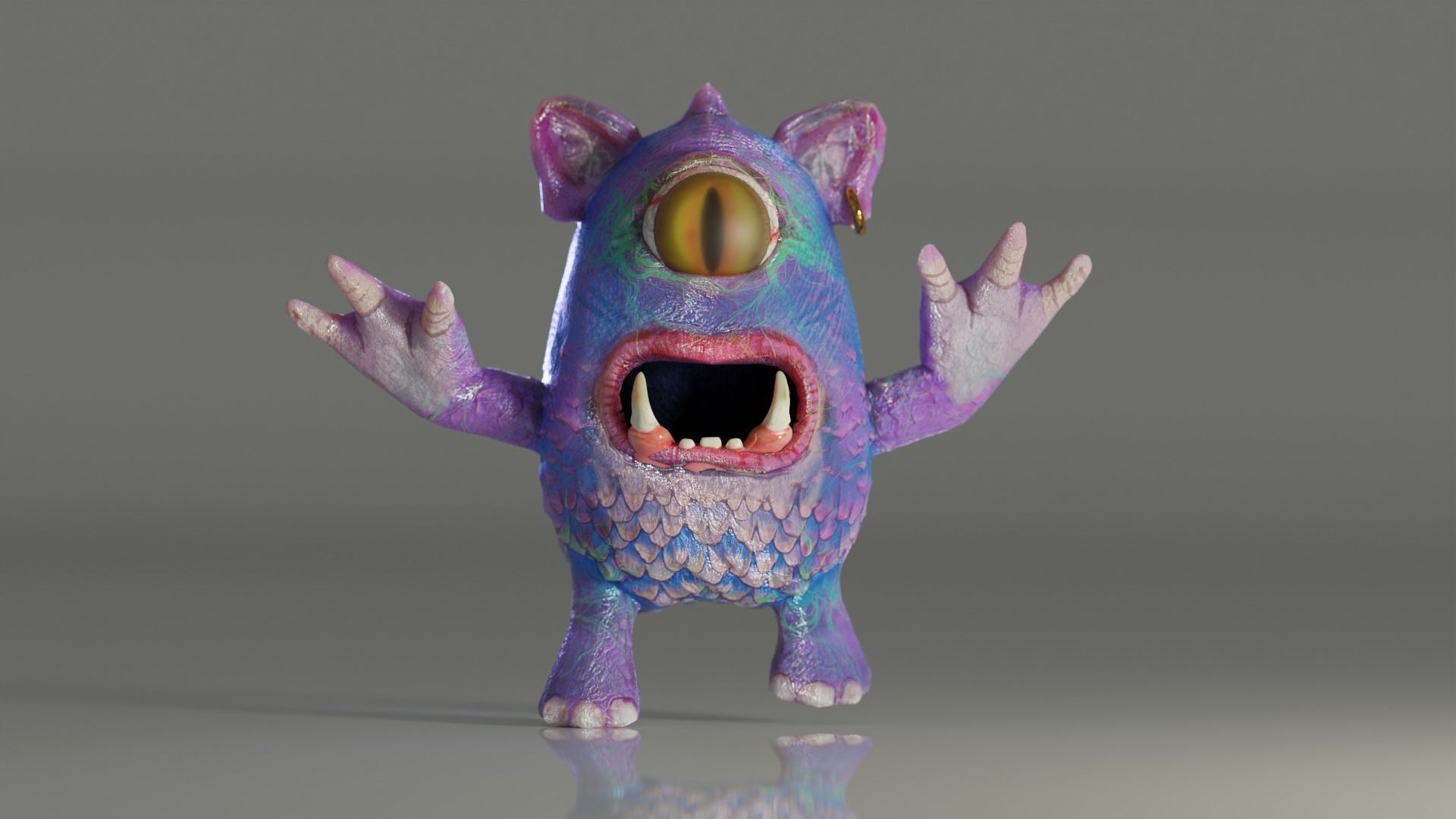 3D model The One eye VR / AR / low-poly | CGTrader