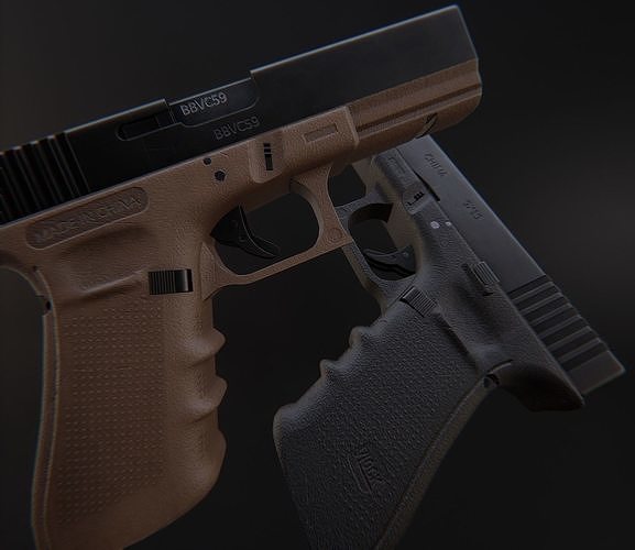 3D model AAA Glock Game Ready PBR VR / AR / low-poly | CGTrader