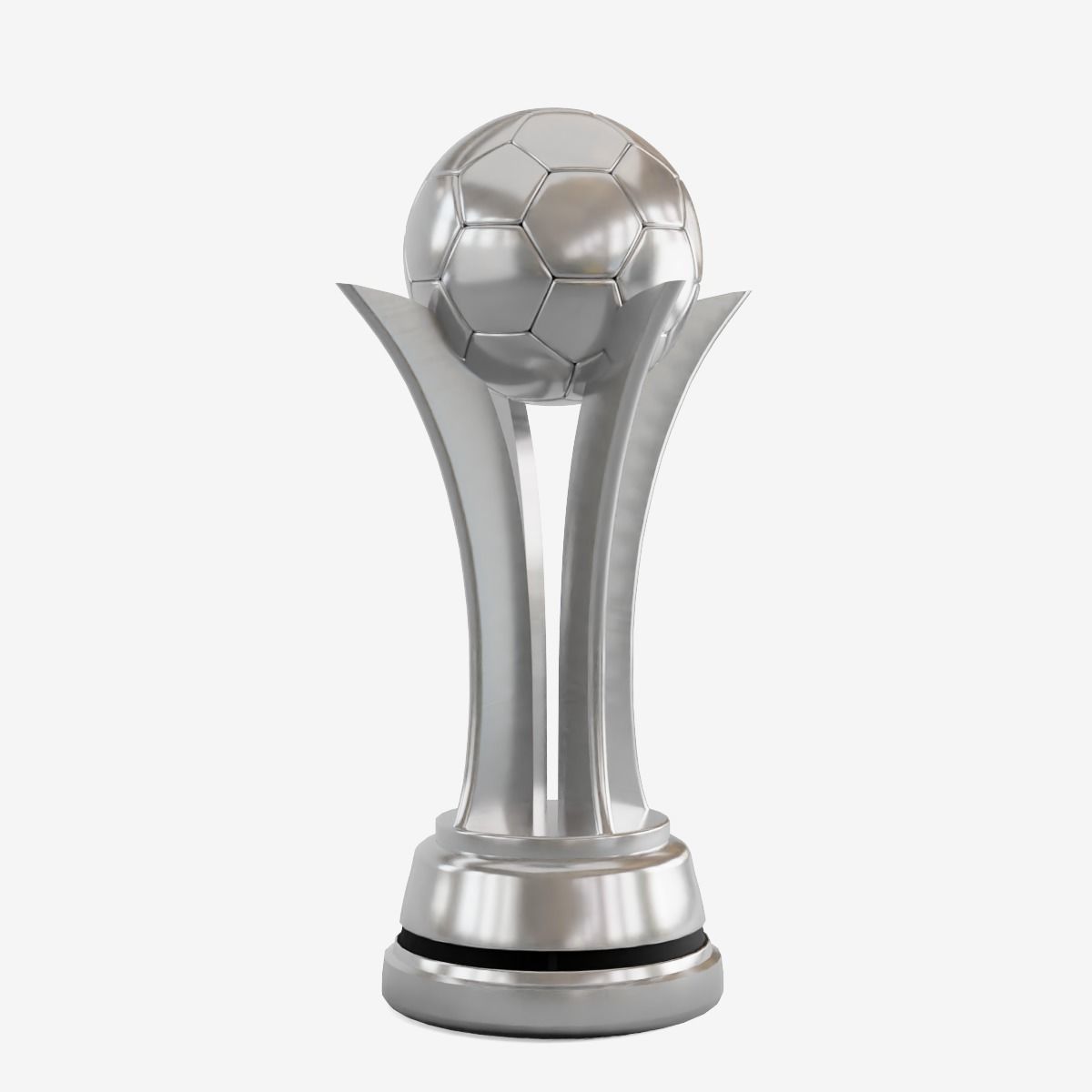 Silver Football Cup 3D model | CGTrader