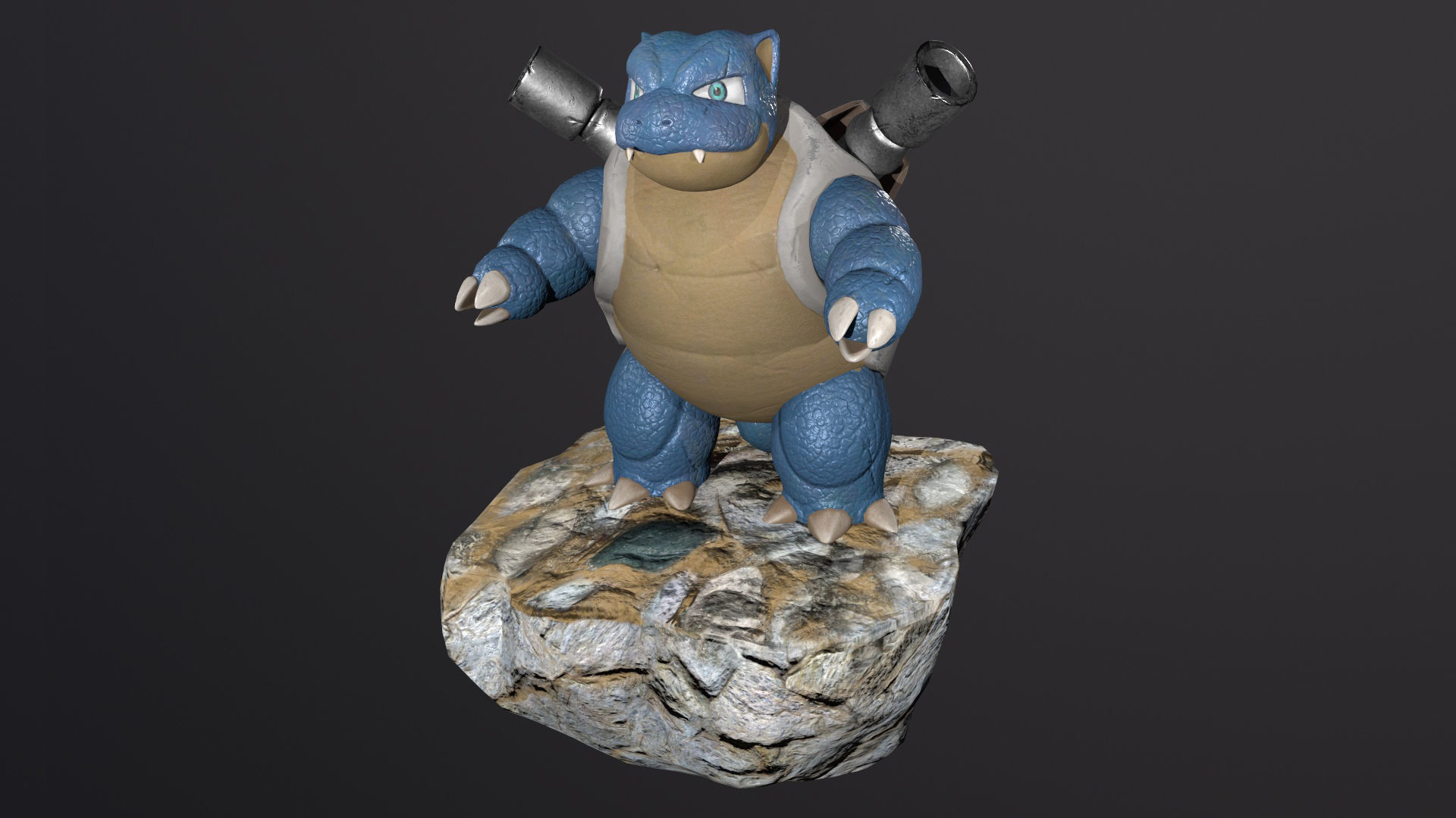 3D model Battle Blastoise VR / AR / low-poly | CGTrader