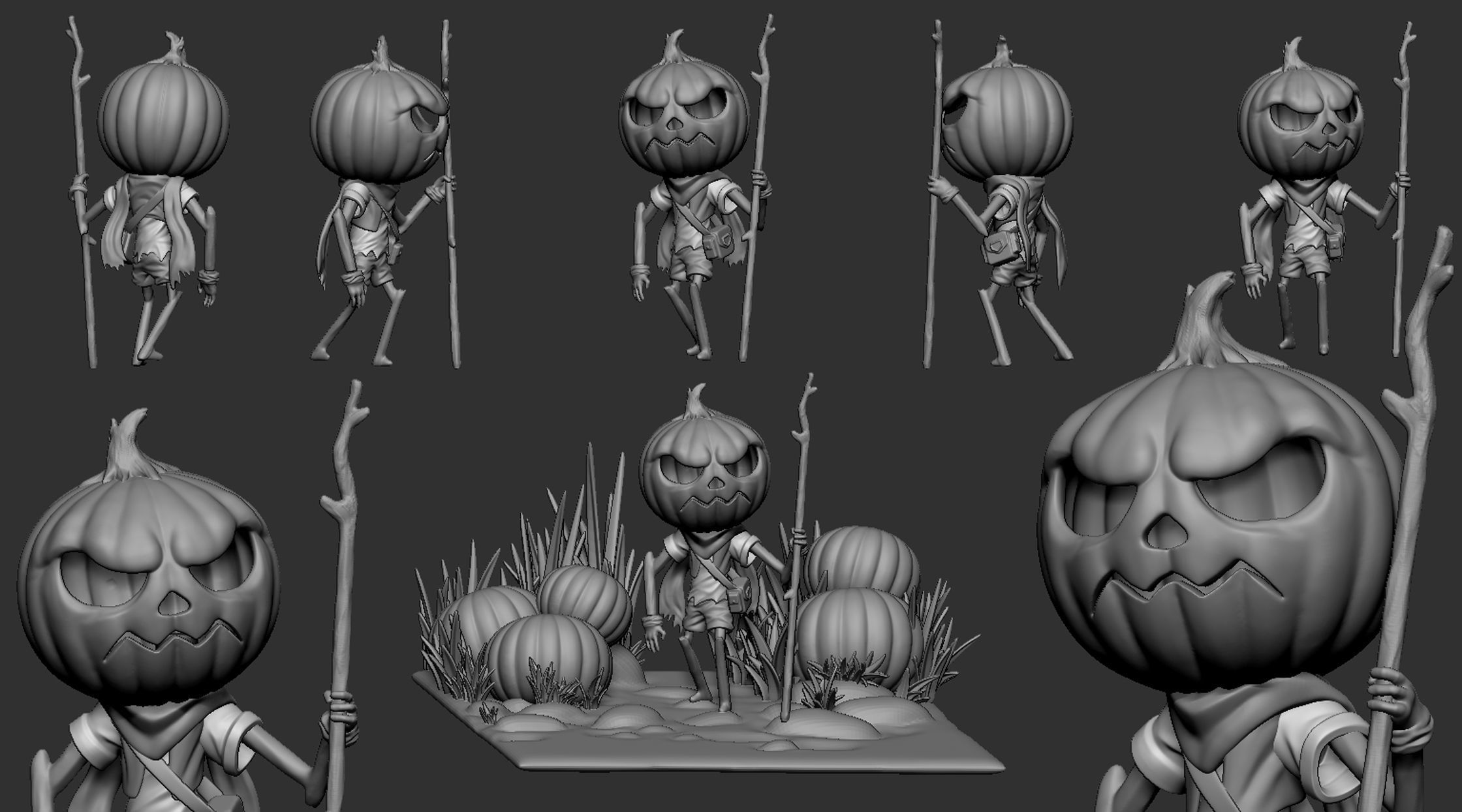 Magican Pumbkin 3D model | CGTrader