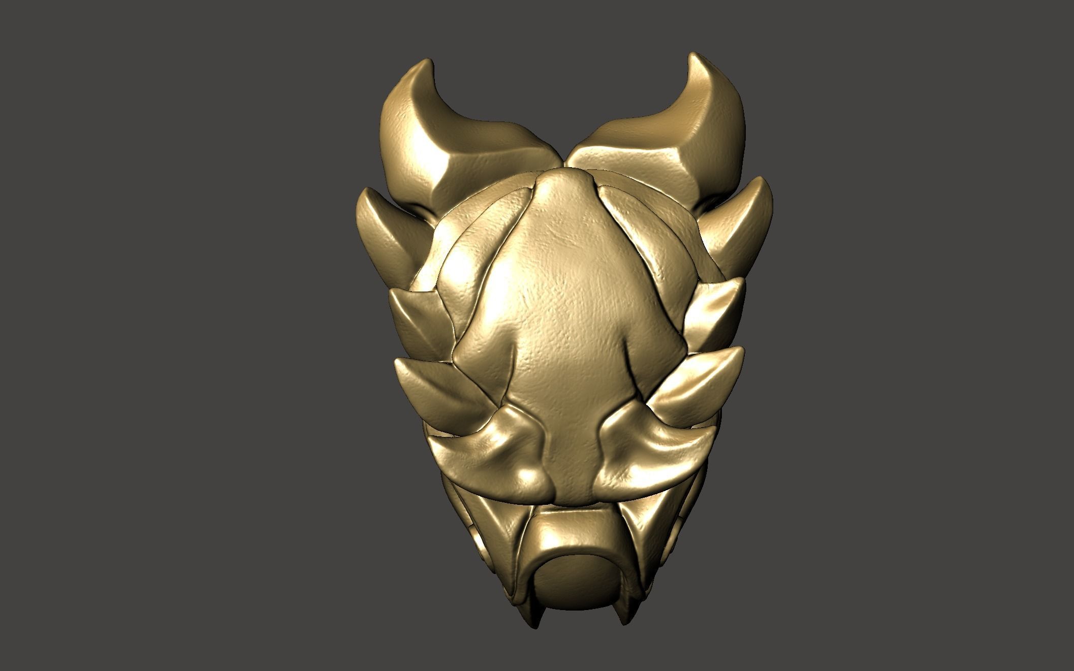 GOLDEN ANGEL PREDATOR BIO MASK Hi-Poly STL for 3D printing 3D model 3D ...