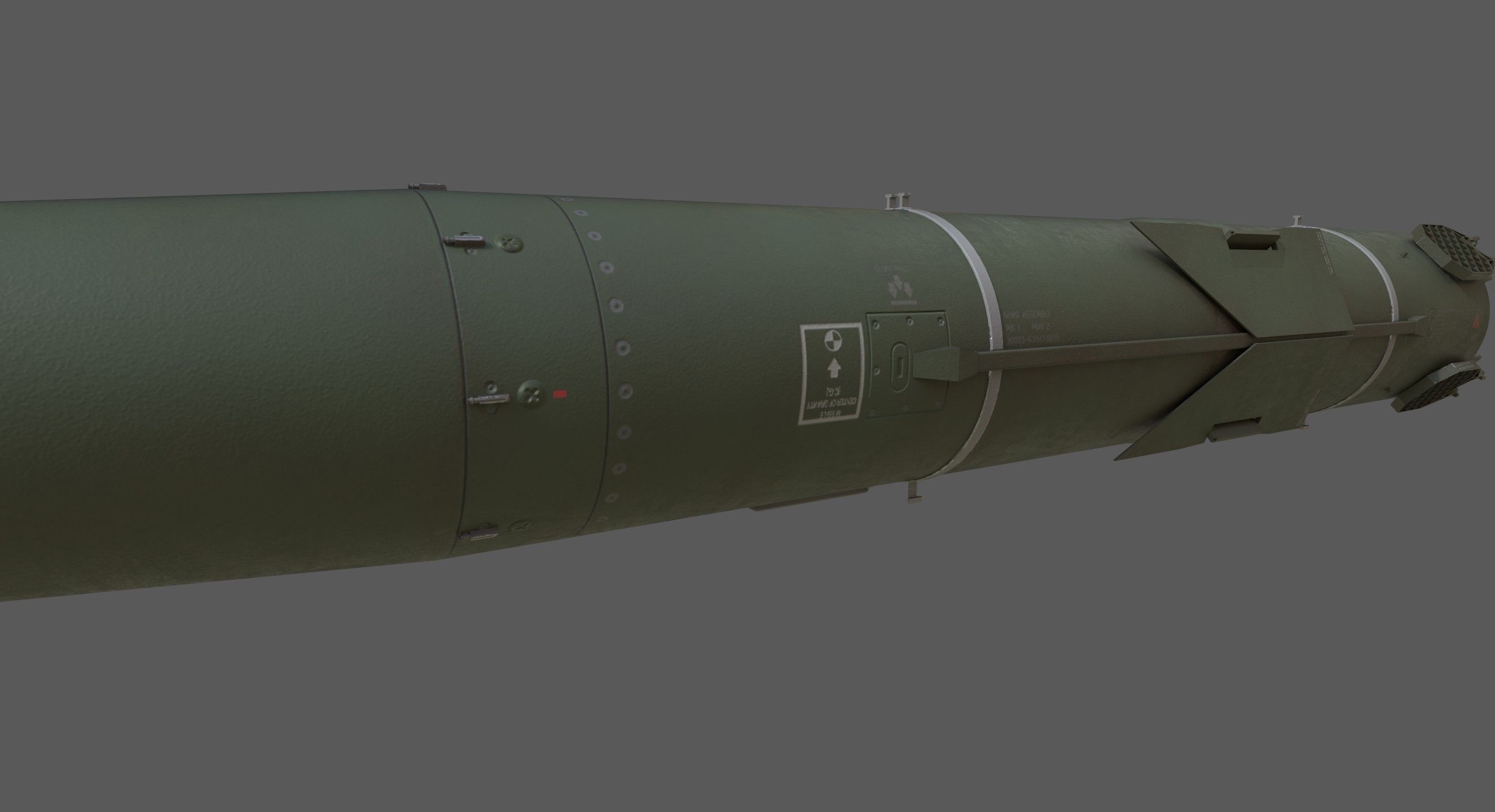 3D model 9M79 Tochka Tactical Missile- SS 21 Scarab VR / AR / low-poly | CGTrader