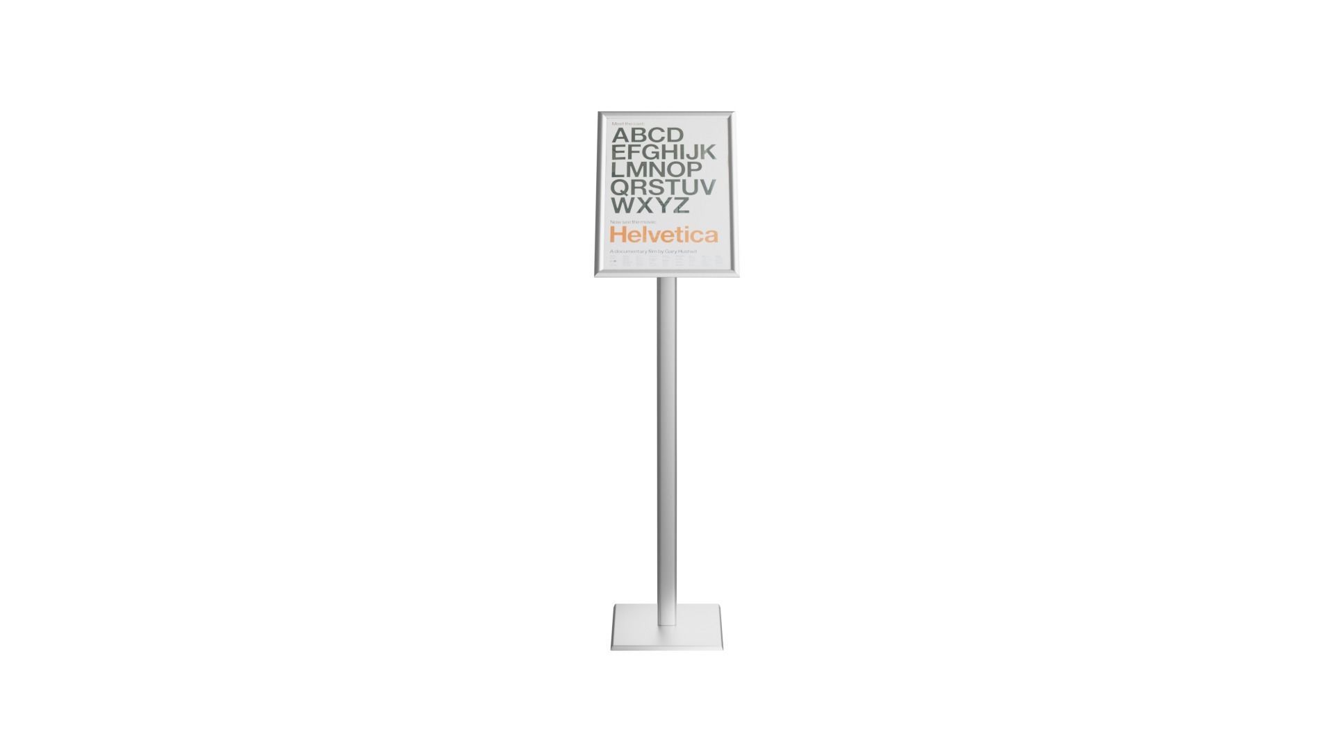 Standard A3 Poster Stand 3D model | CGTrader