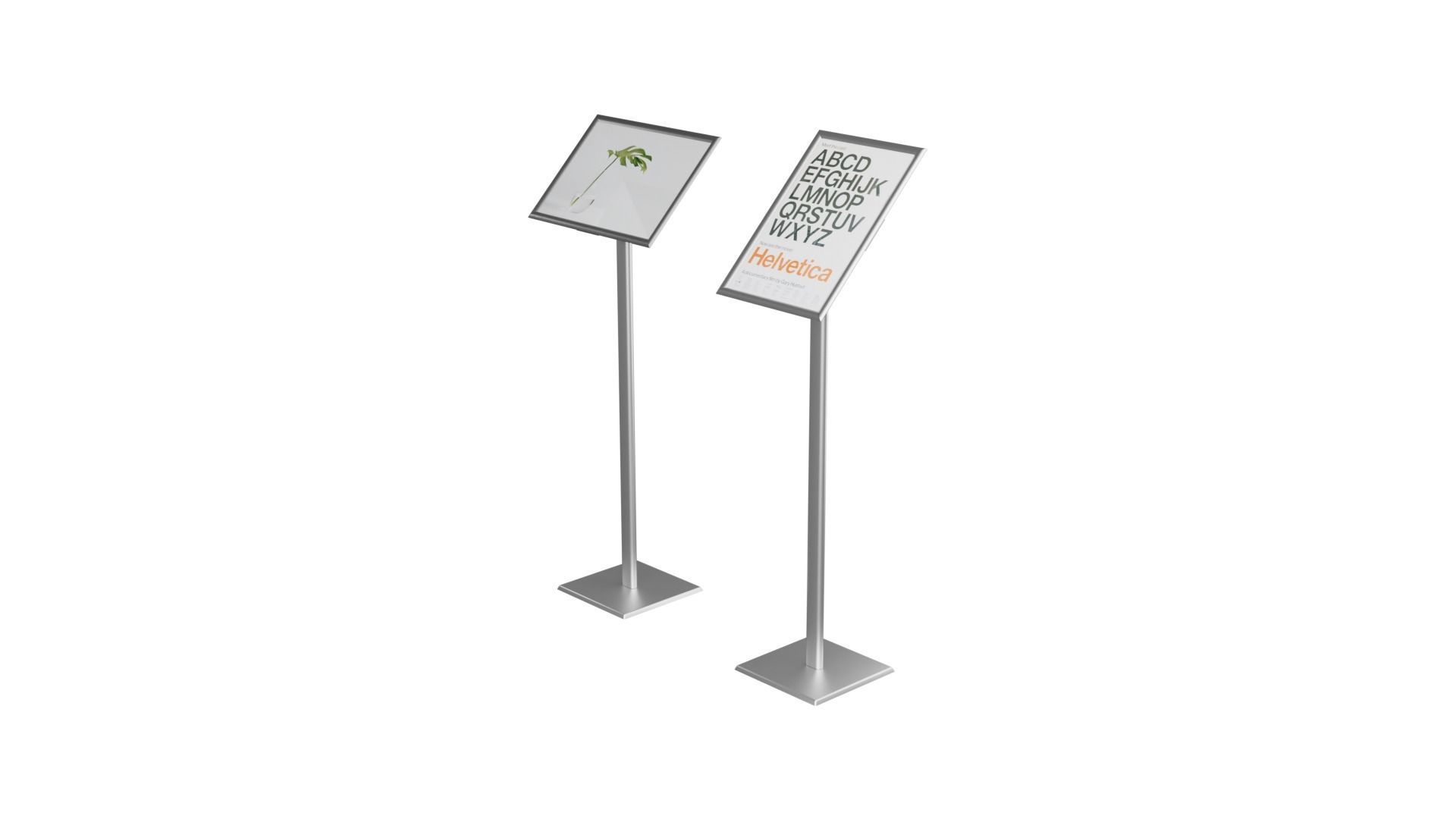 Standard A3 Poster Stand 3D model | CGTrader