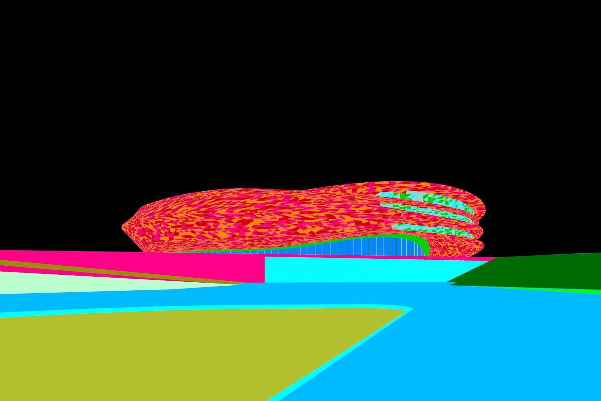 Stadium and sports complex 3D model | CGTrader