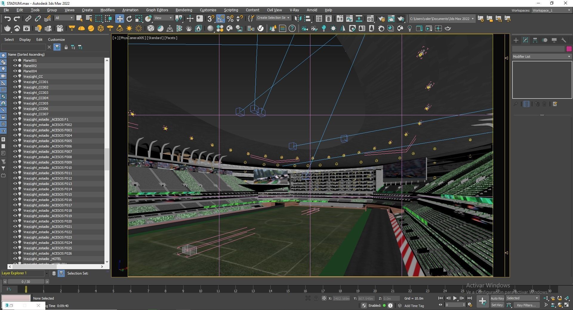 Stadium and sports complex 3D model | CGTrader