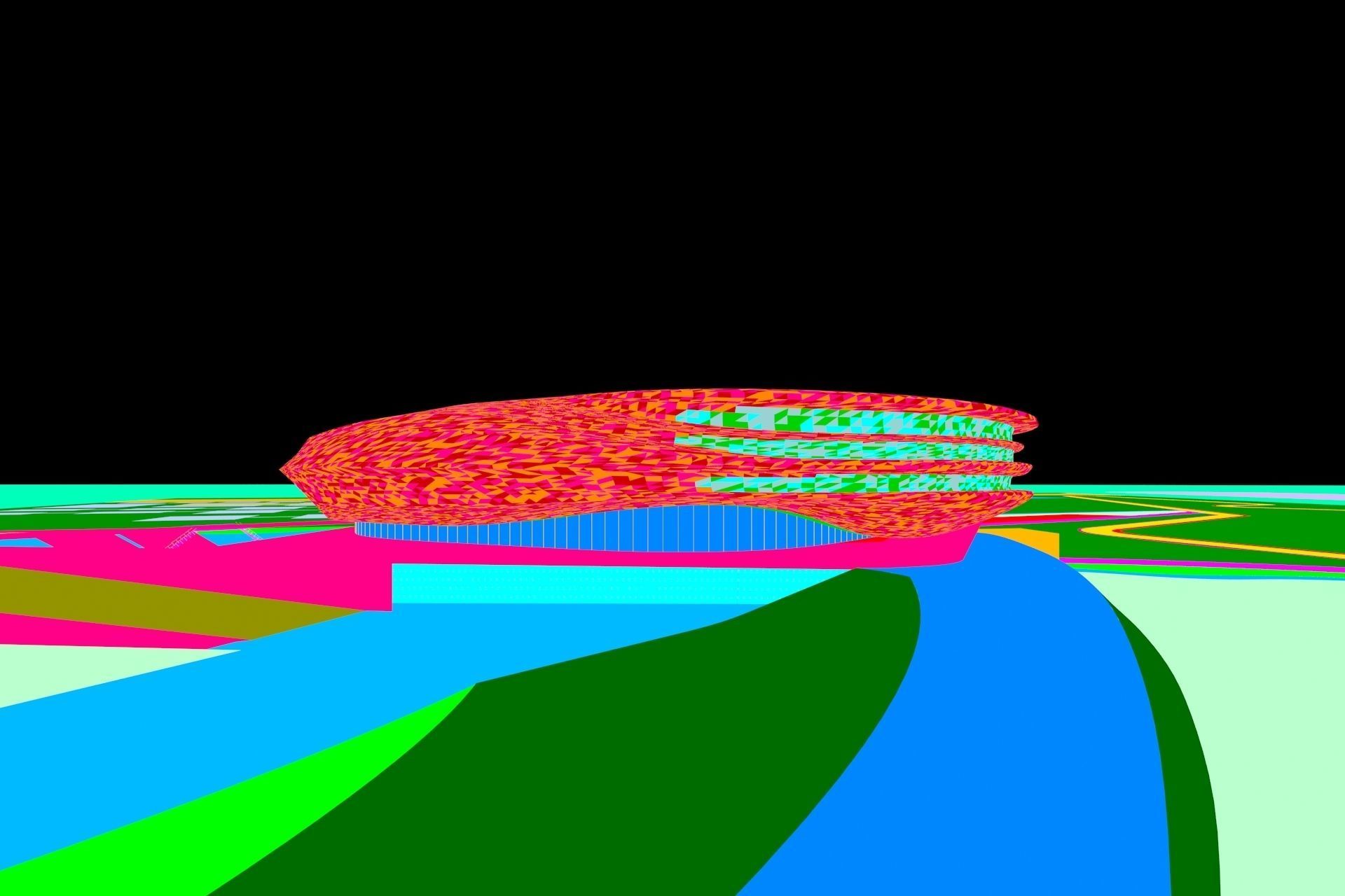 Stadium and sports complex 3D model | CGTrader