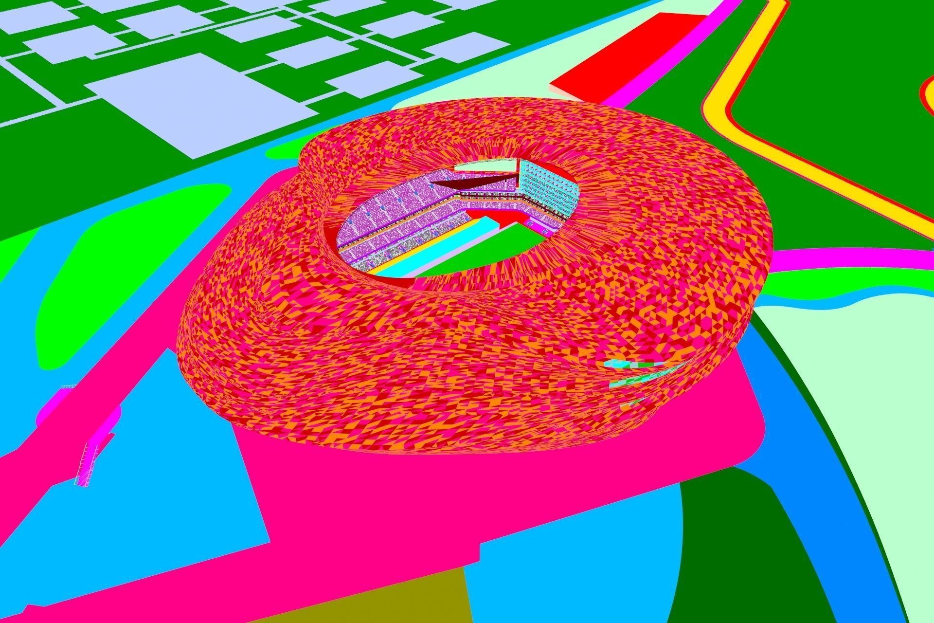 Stadium and sports complex 3D model | CGTrader