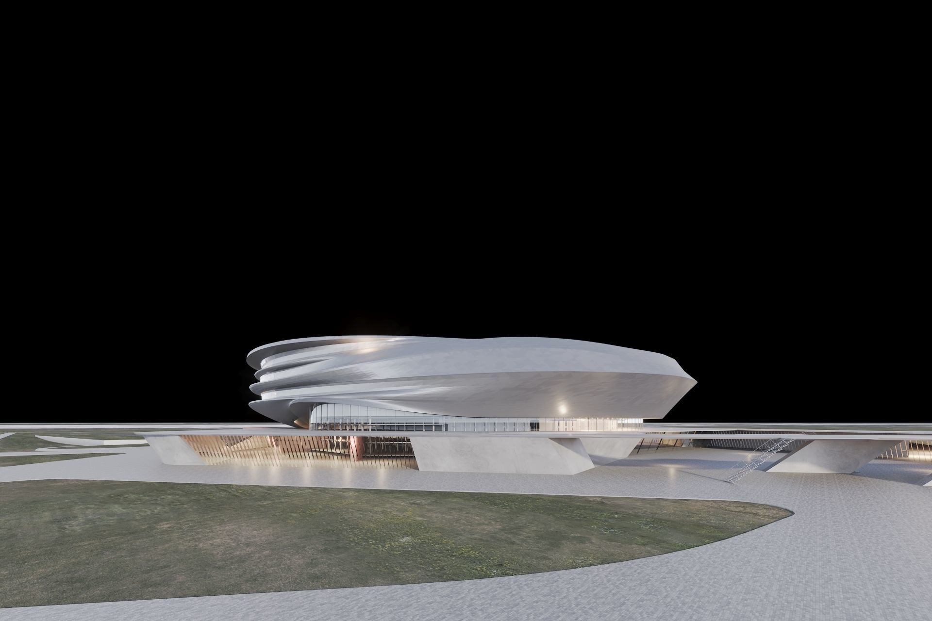 Stadium and sports complex 3D model | CGTrader