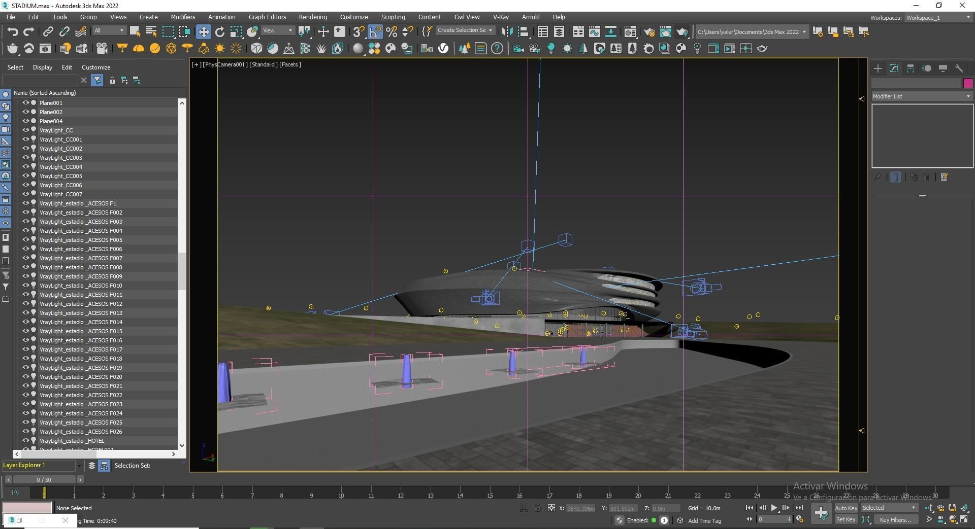 Stadium and sports complex 3D model | CGTrader