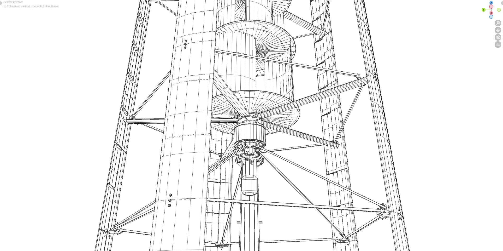 Vertical wind turbines 3D model | CGTrader