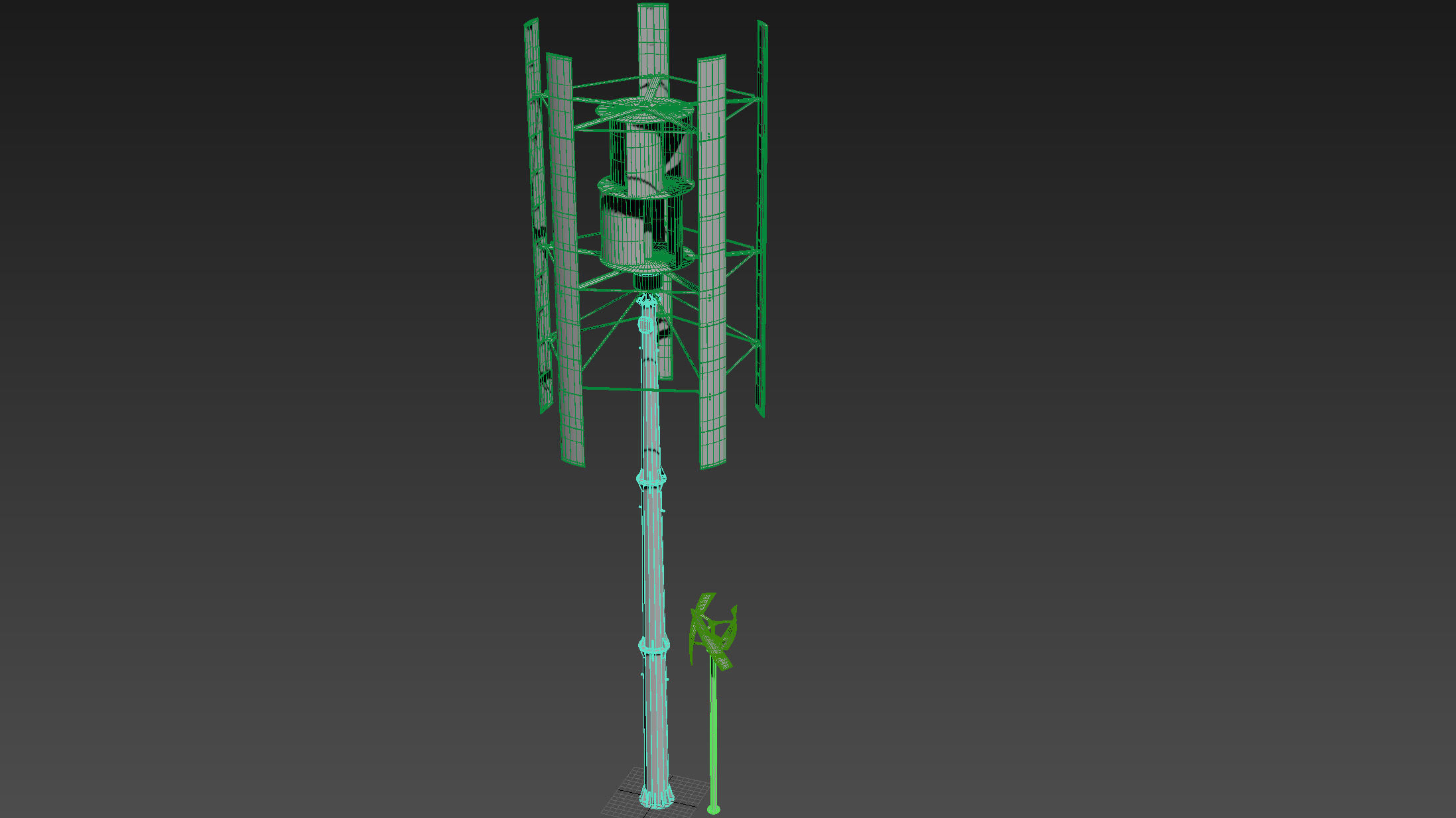 Vertical wind turbines 3D model | CGTrader