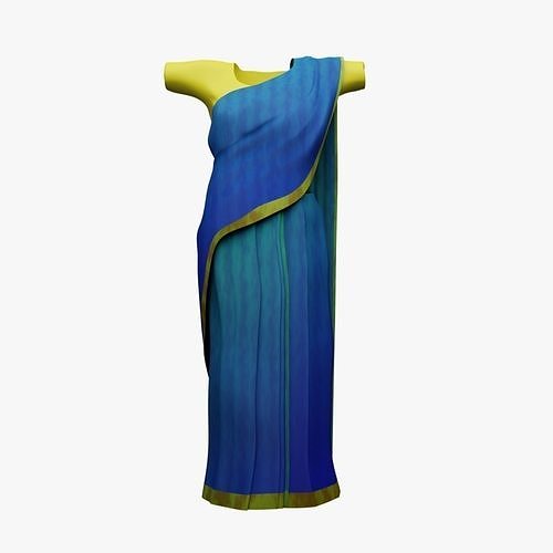 Indian Saree 3D model | CGTrader