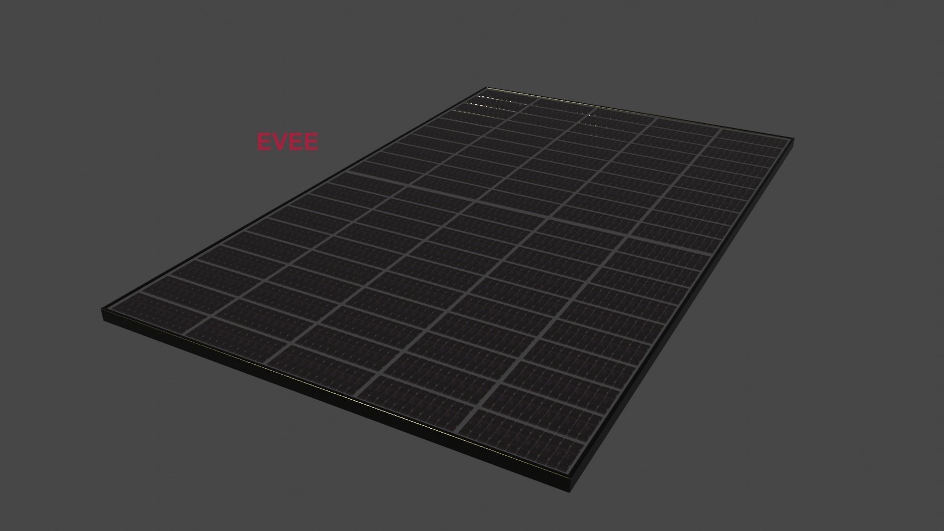 Solar panel - black frame 3D model rigged | CGTrader