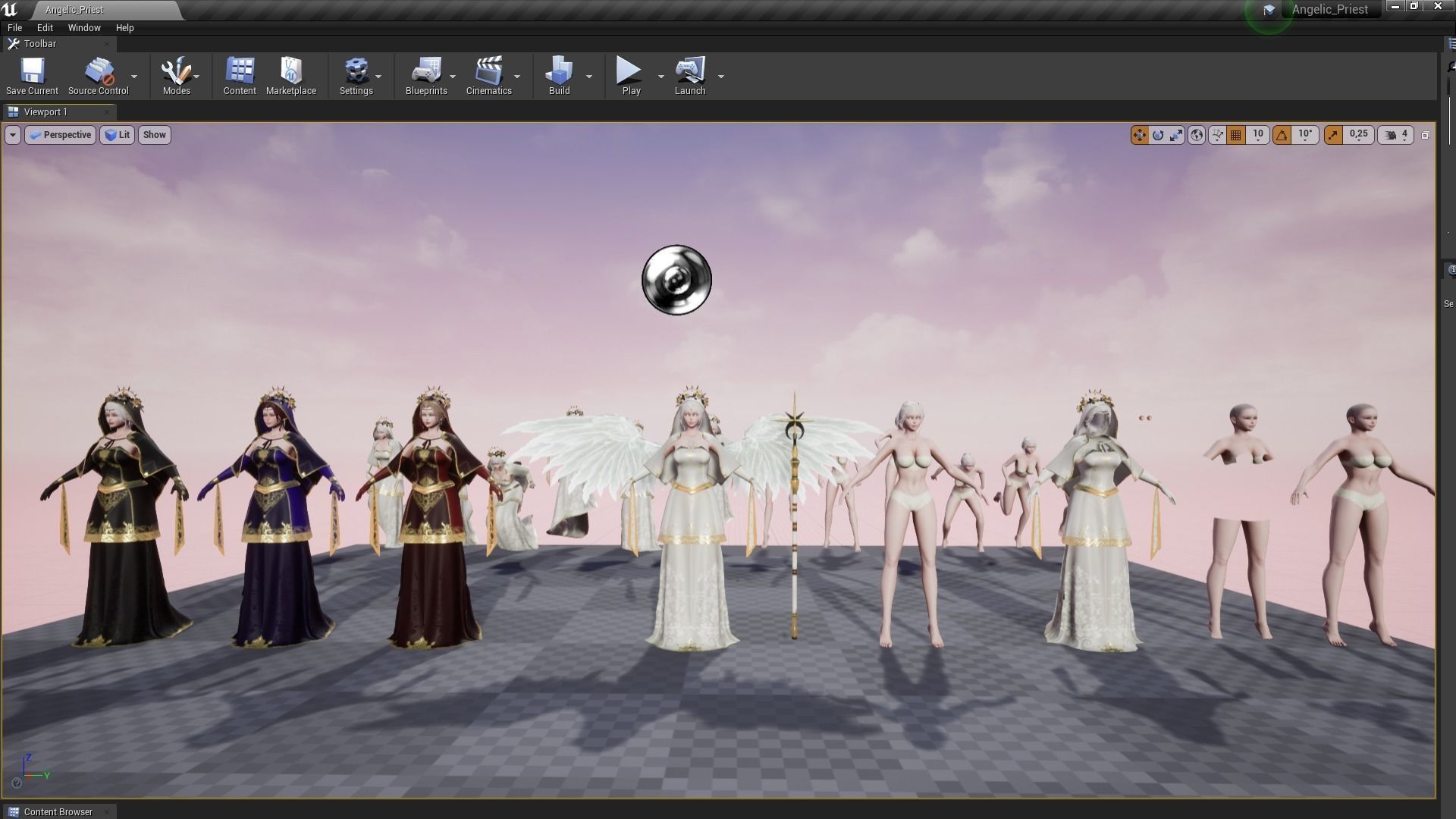 3D model Angelic Priest VR / AR / low-poly rigged | CGTrader
