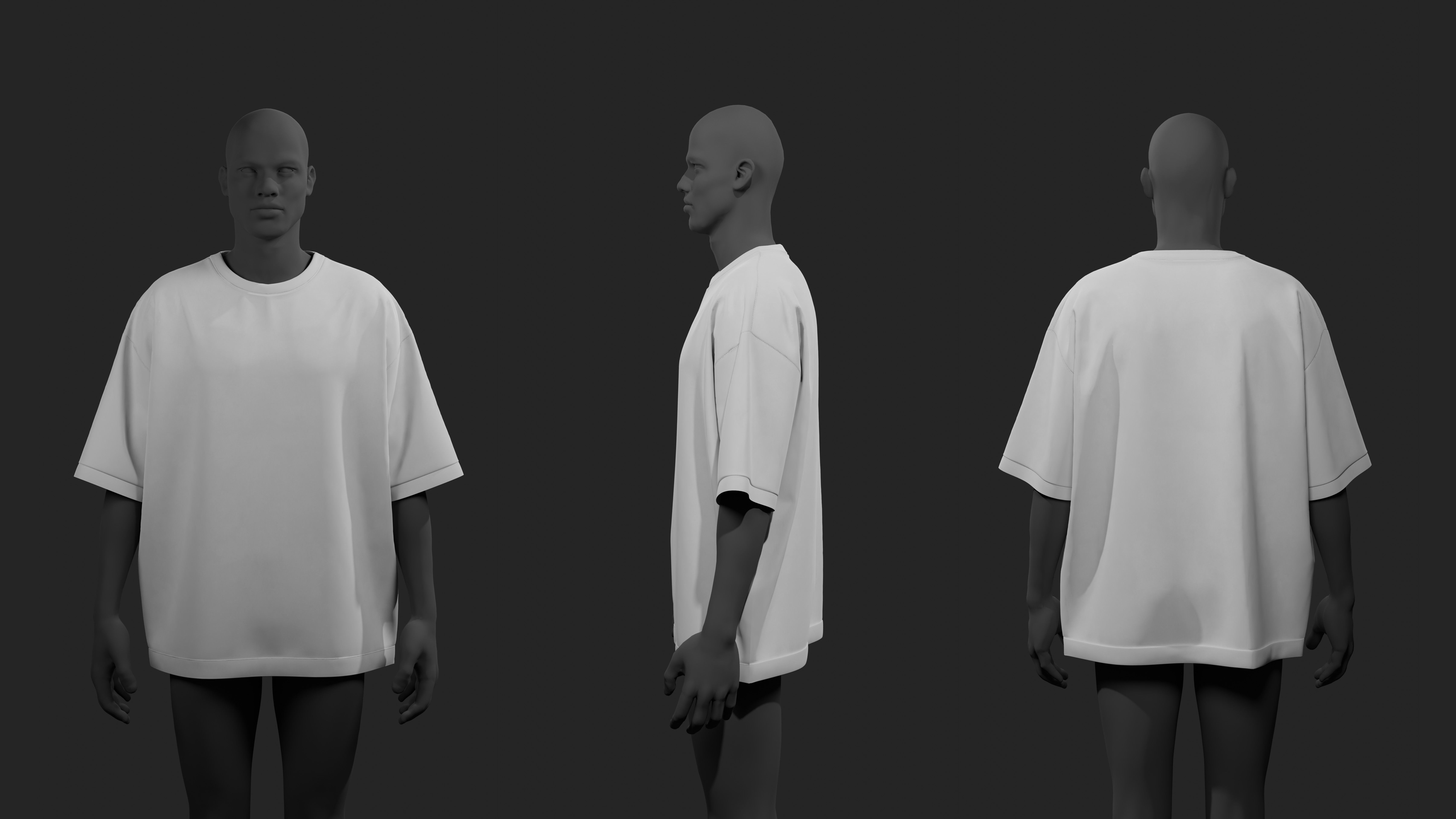 Loose Fit basic clothes pack clo 3d Marvelous Designer 3d model 3D ...