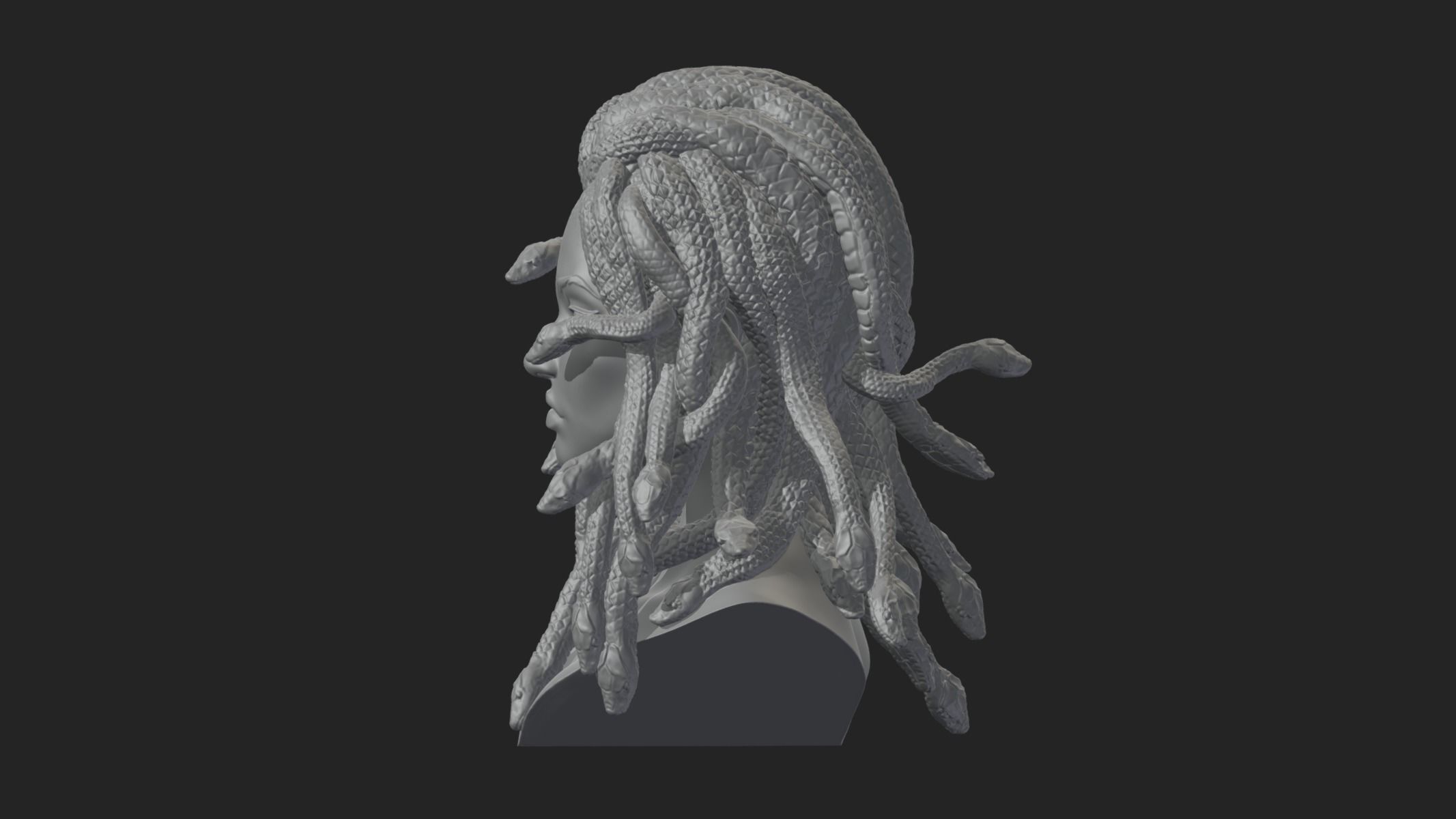 Medusa Head 3D model 3D printable | CGTrader