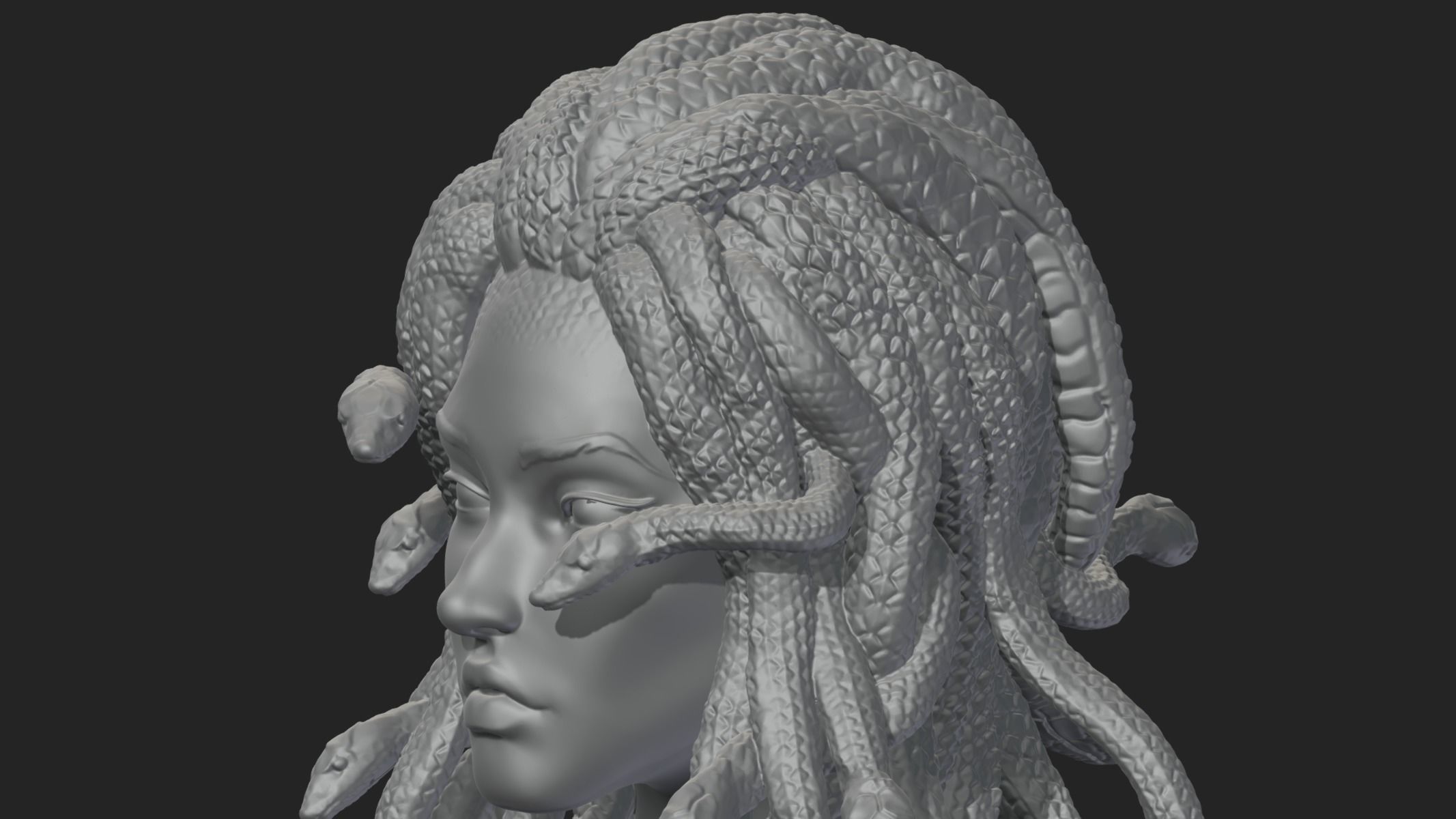 Medusa Head 3D model 3D printable | CGTrader