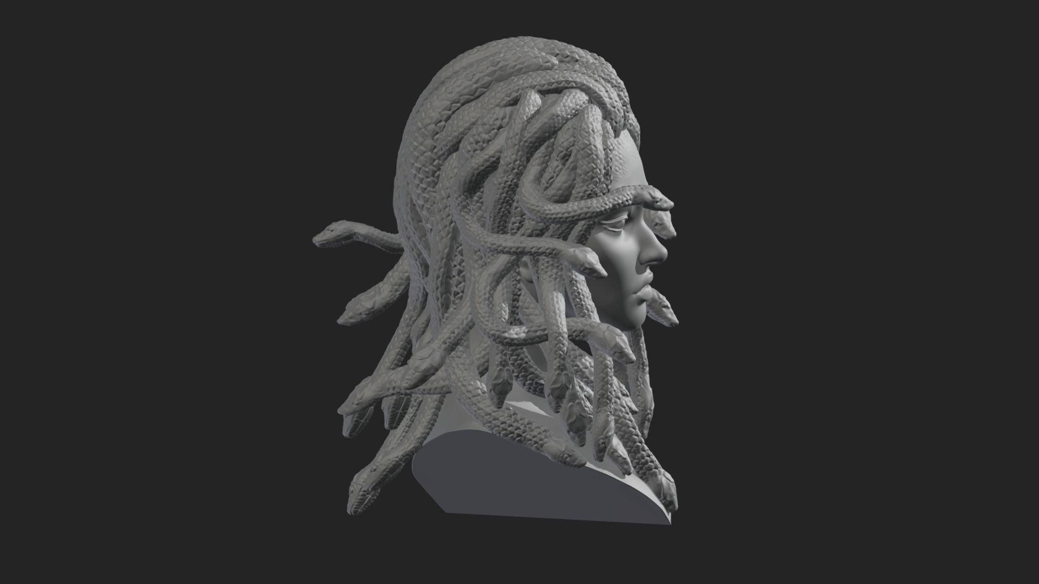 Medusa Head 3D model 3D printable | CGTrader