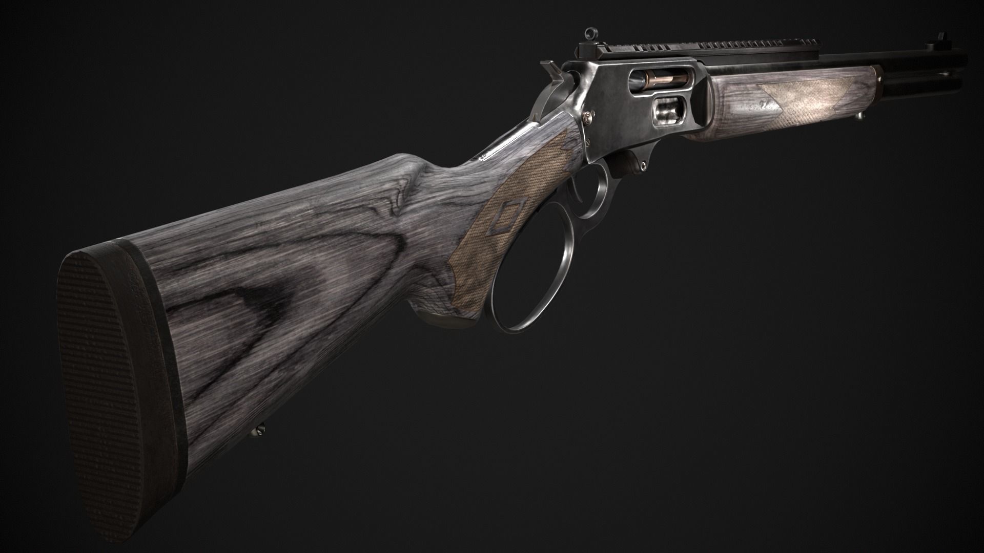 3D model Marlin 1895 SBL Rifle VR / AR / low-poly | CGTrader