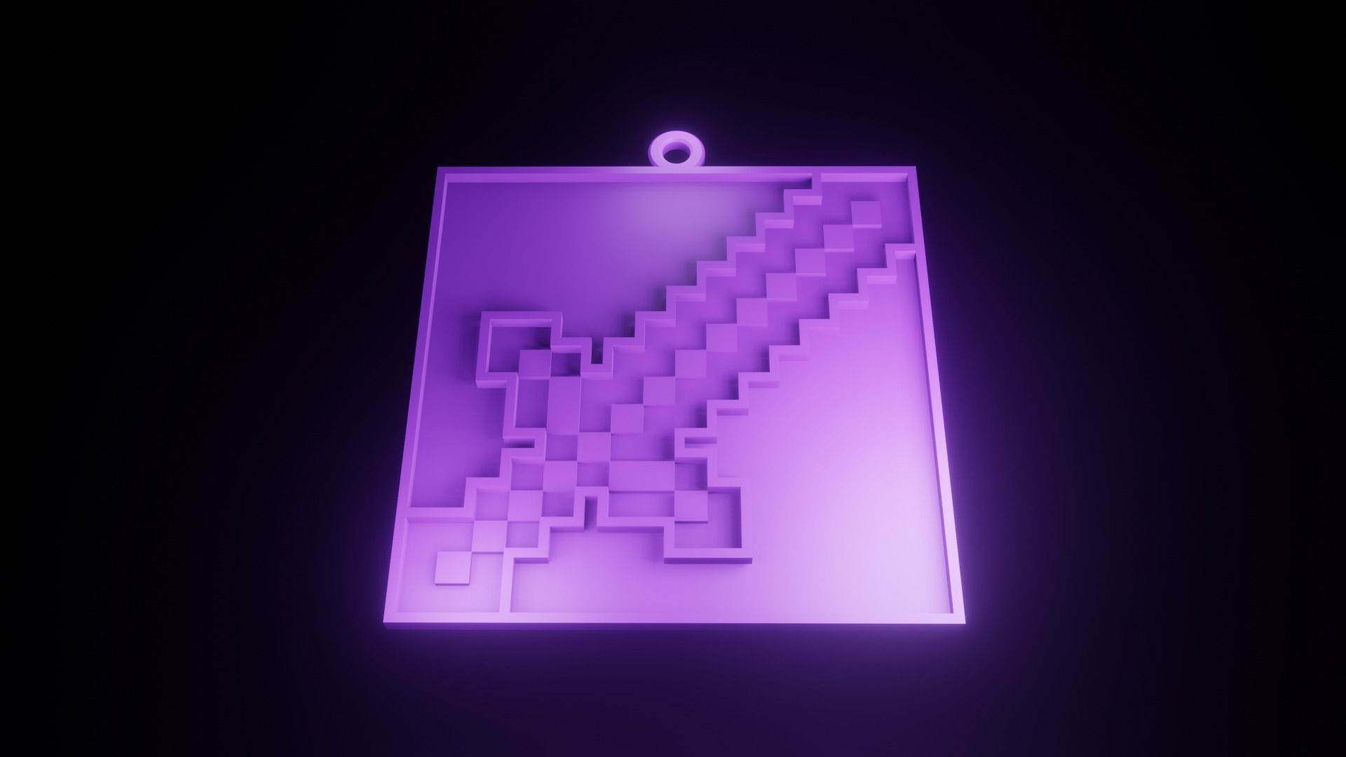 Minecraft Sword Christmas Decorations 3d Model 3d Printable Cgtrader