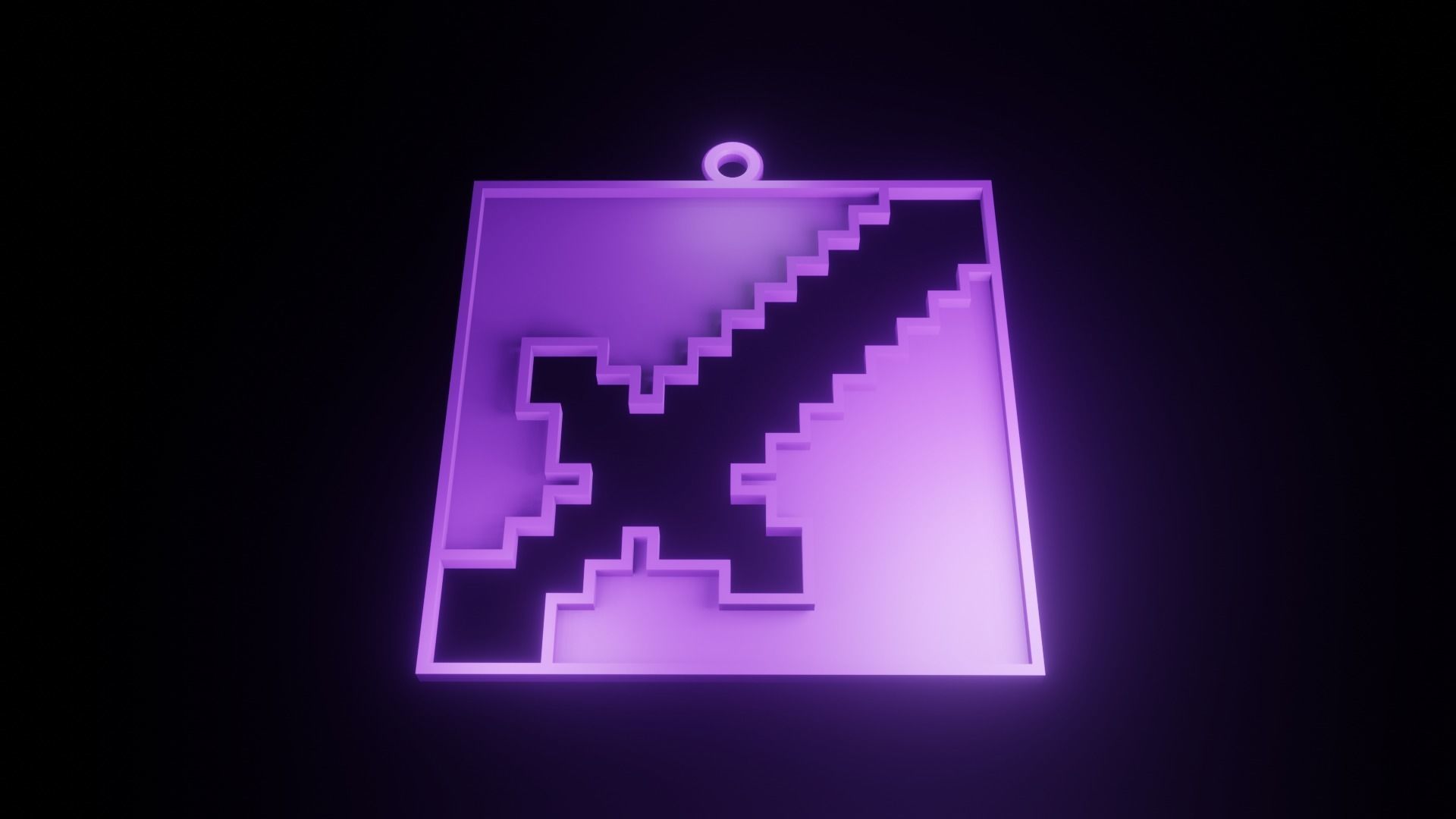 Minecraft Sword Christmas Decorations 3D model 3D printable | CGTrader