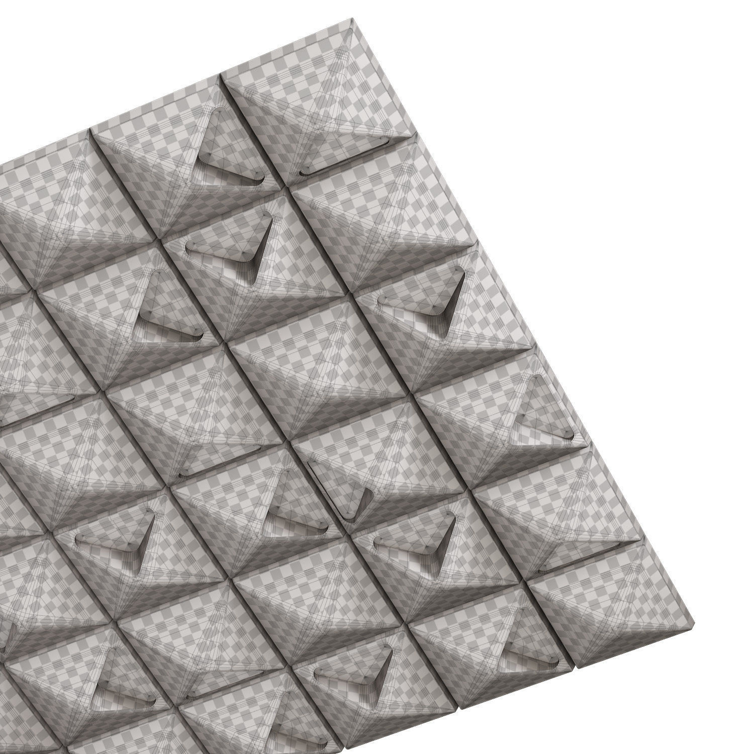Pyramid Acoustic Ceiling Tile 3D model | CGTrader