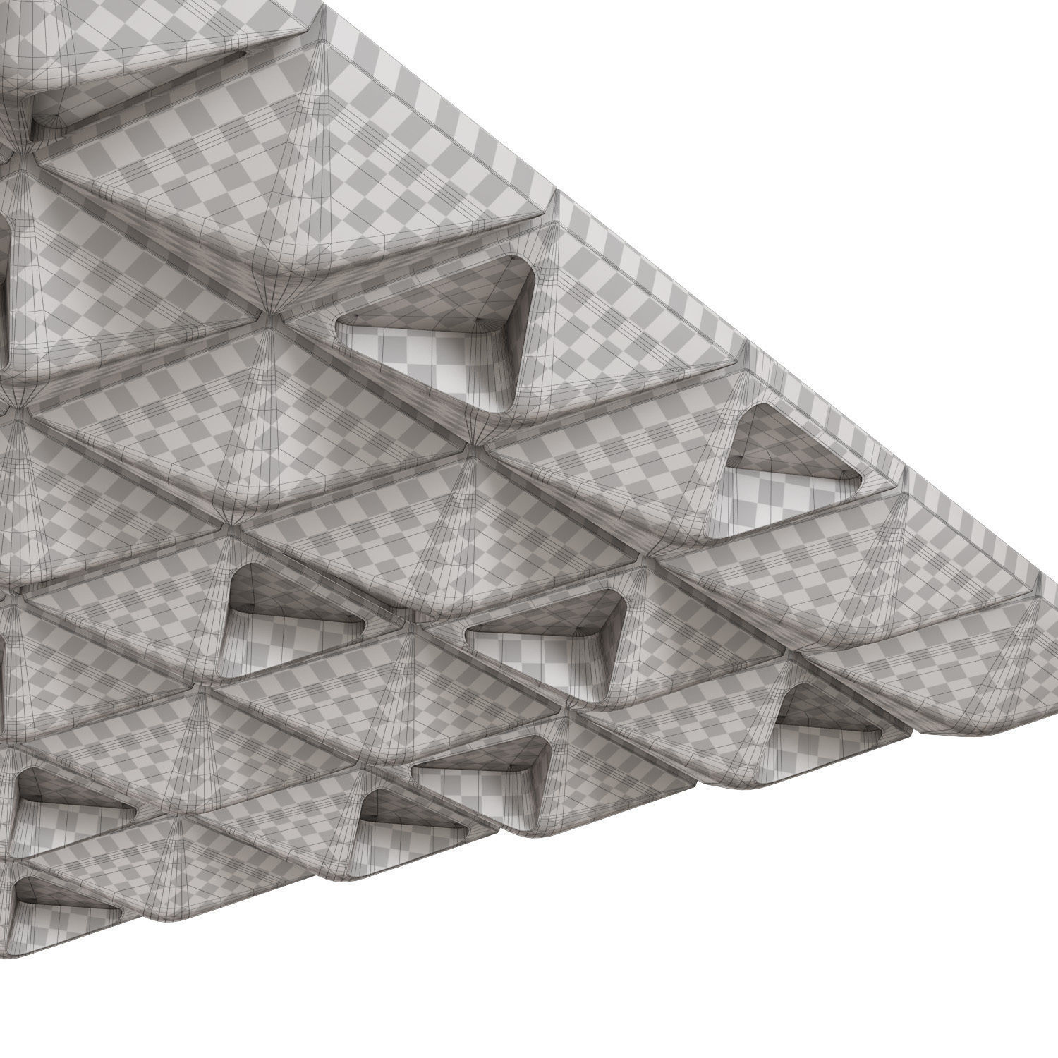 Pyramid Acoustic Ceiling Tile 3D model | CGTrader