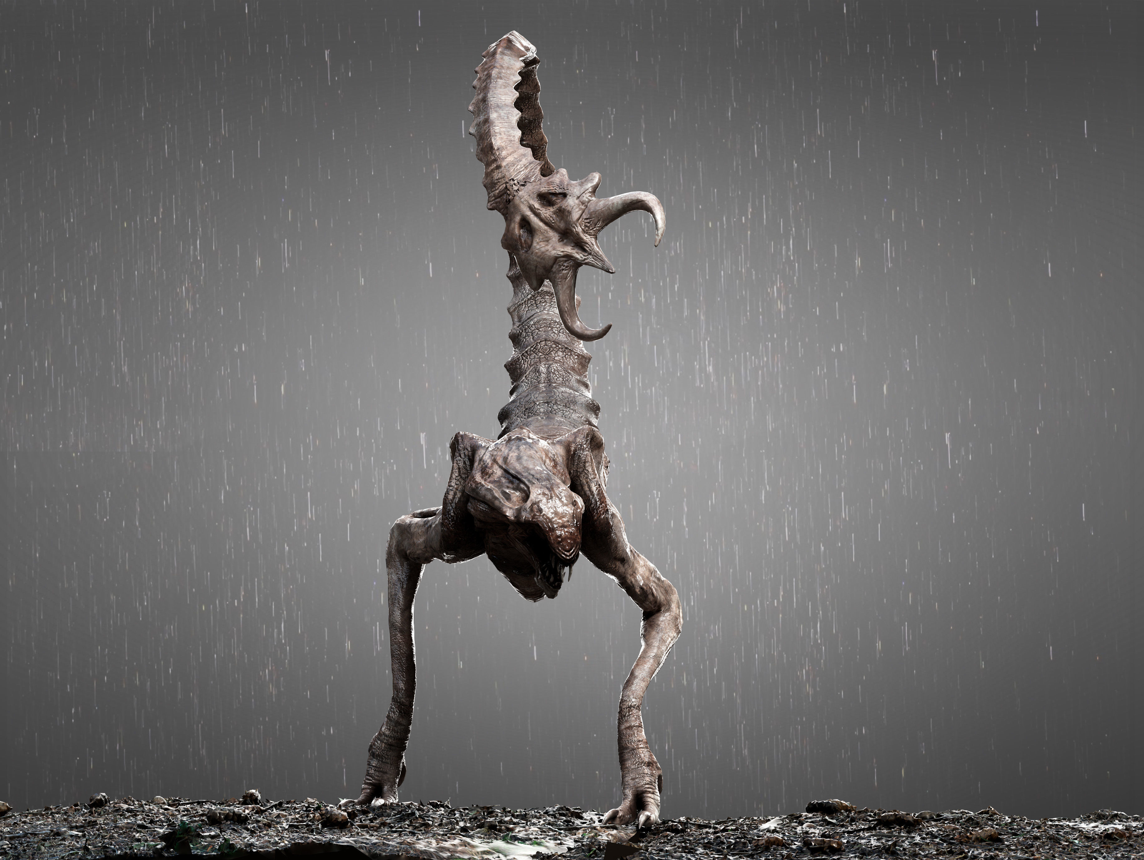 3D model Mud Creature VR / AR / low-poly rigged | CGTrader