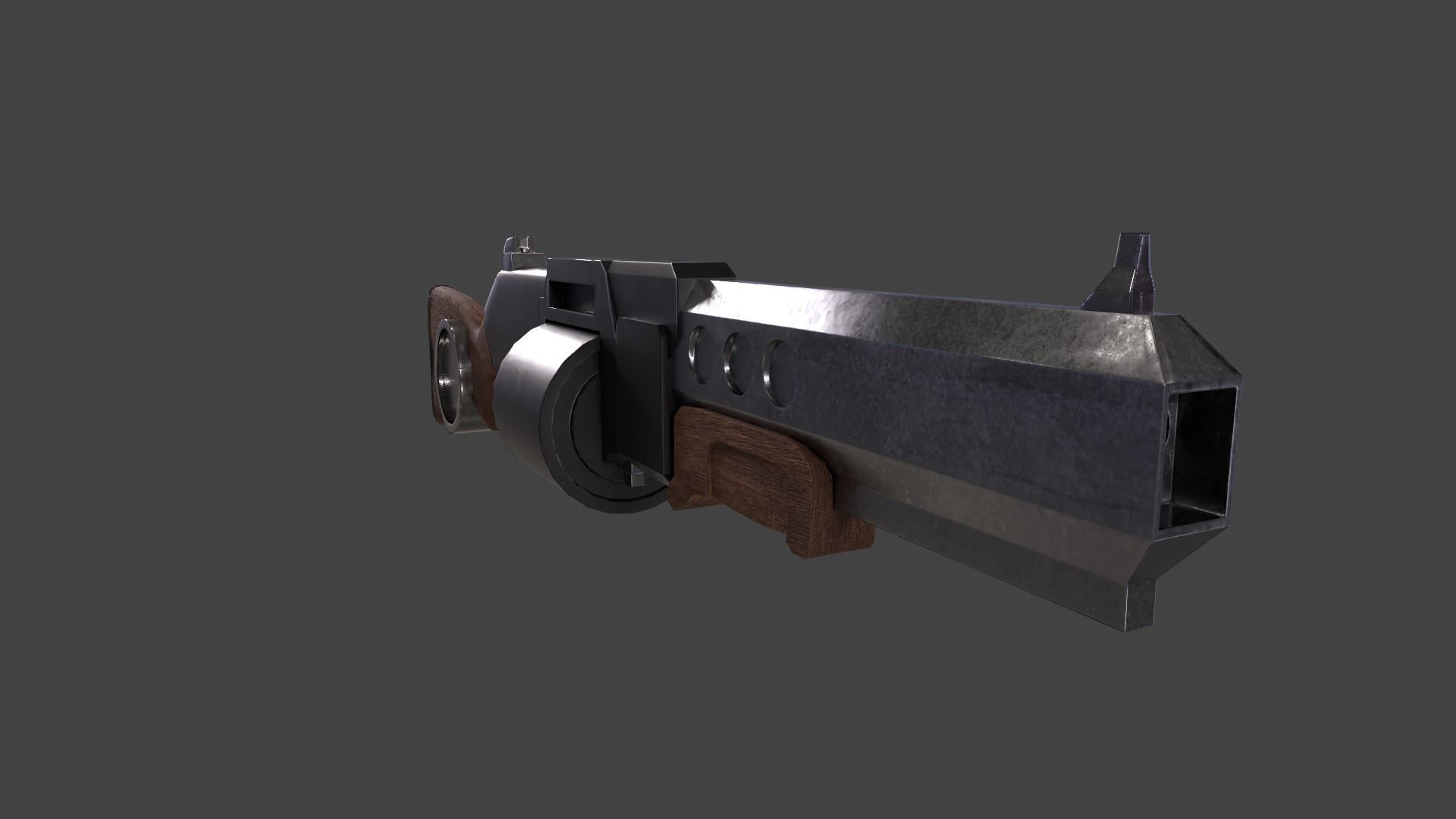 3D model Low-Poly Rifle-Shotgun gun VR / AR / low-poly | CGTrader