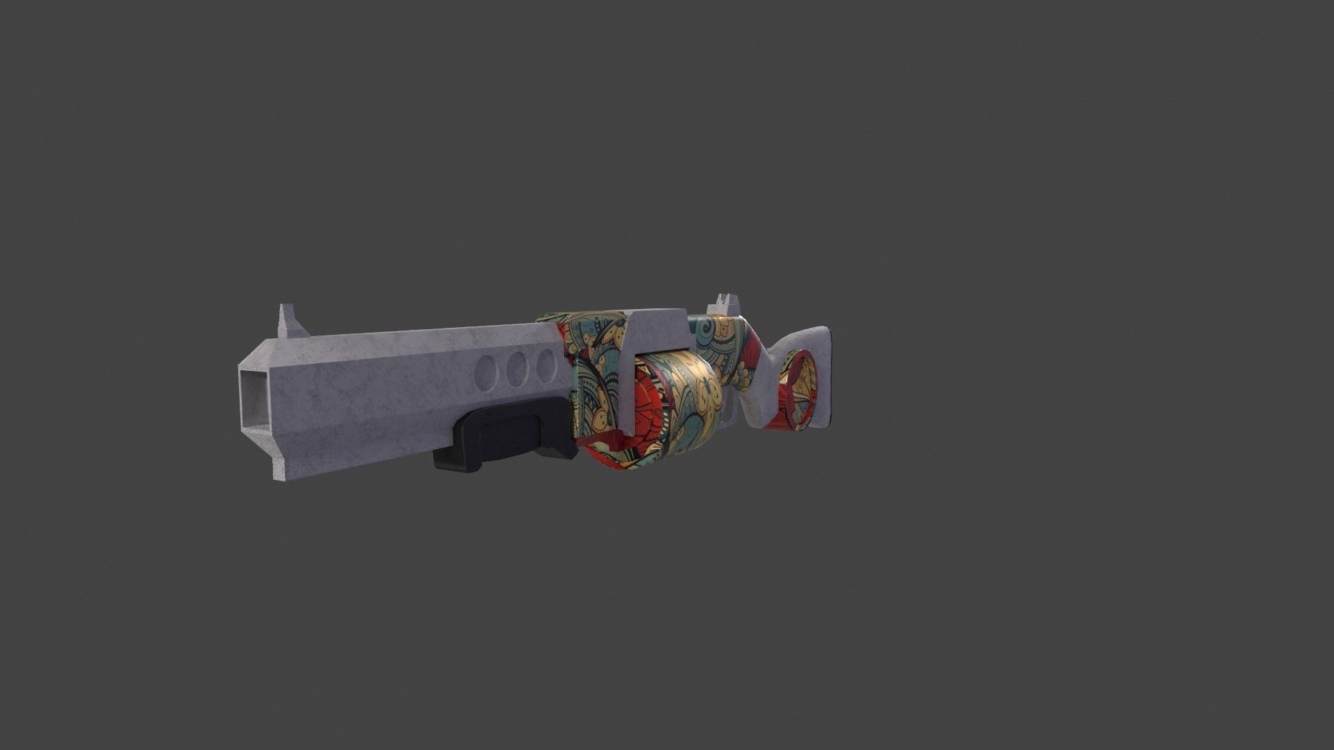 3D model Low-Poly Rifle-Shotgun gun VR / AR / low-poly | CGTrader