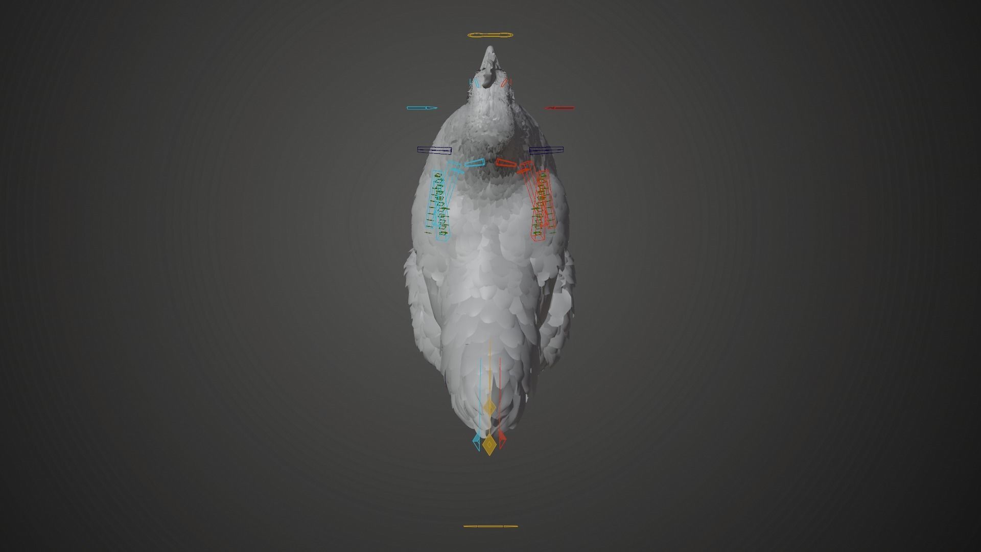 Red Hen Animated VFX Grace 3D model animated rigged | CGTrader