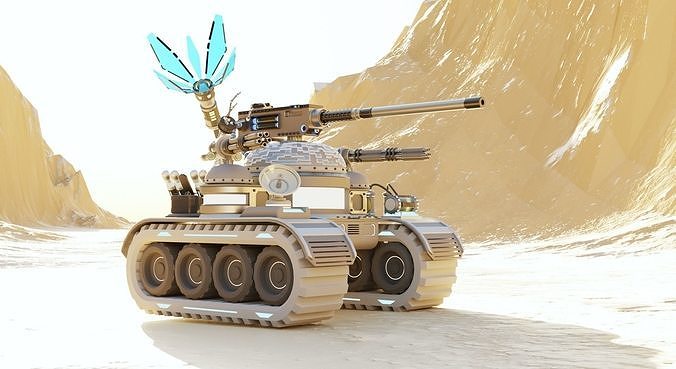 Sci-fi Robot Tank Hard-Surface 3D model | CGTrader
