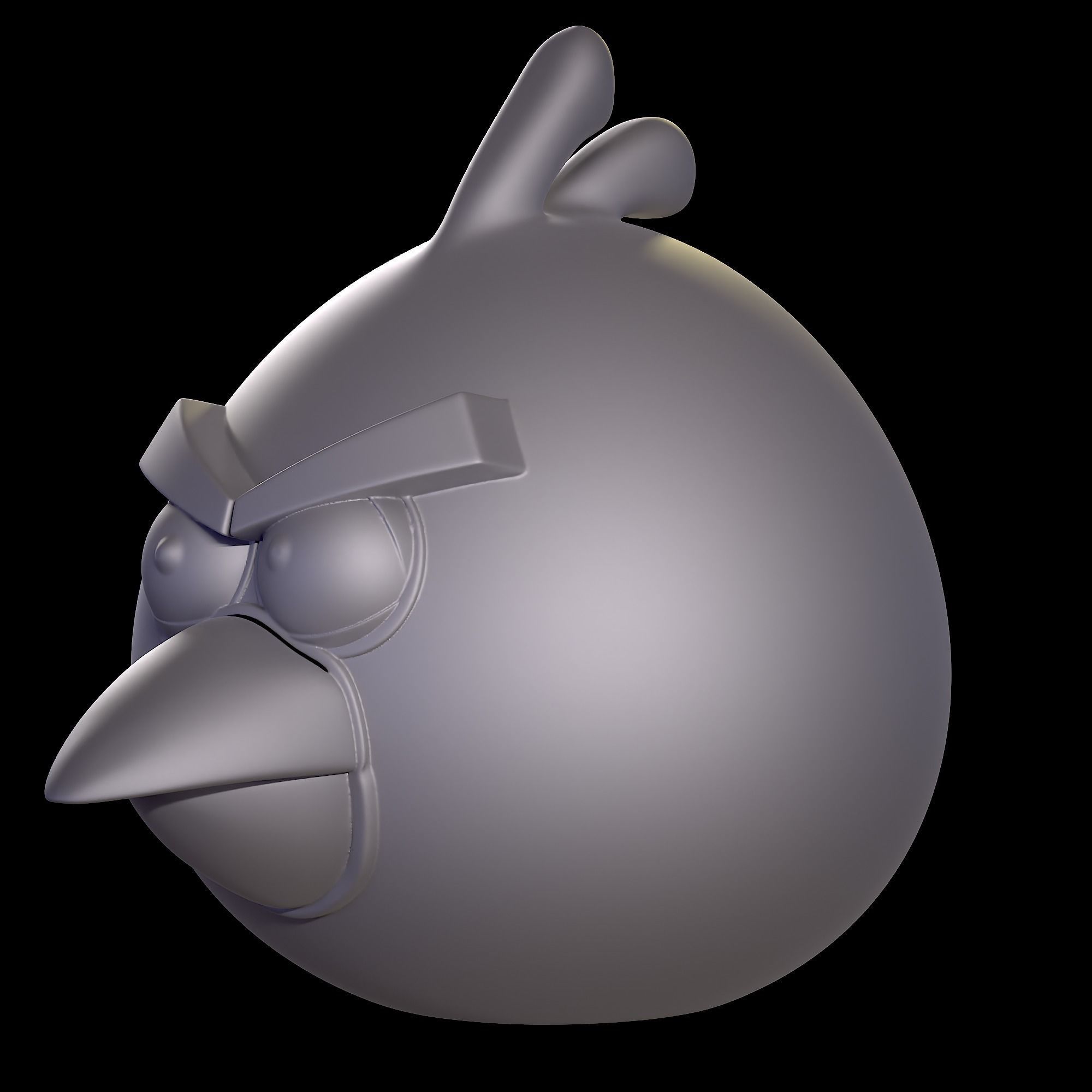 Angry Bird-Red 3D model 3D printable | CGTrader