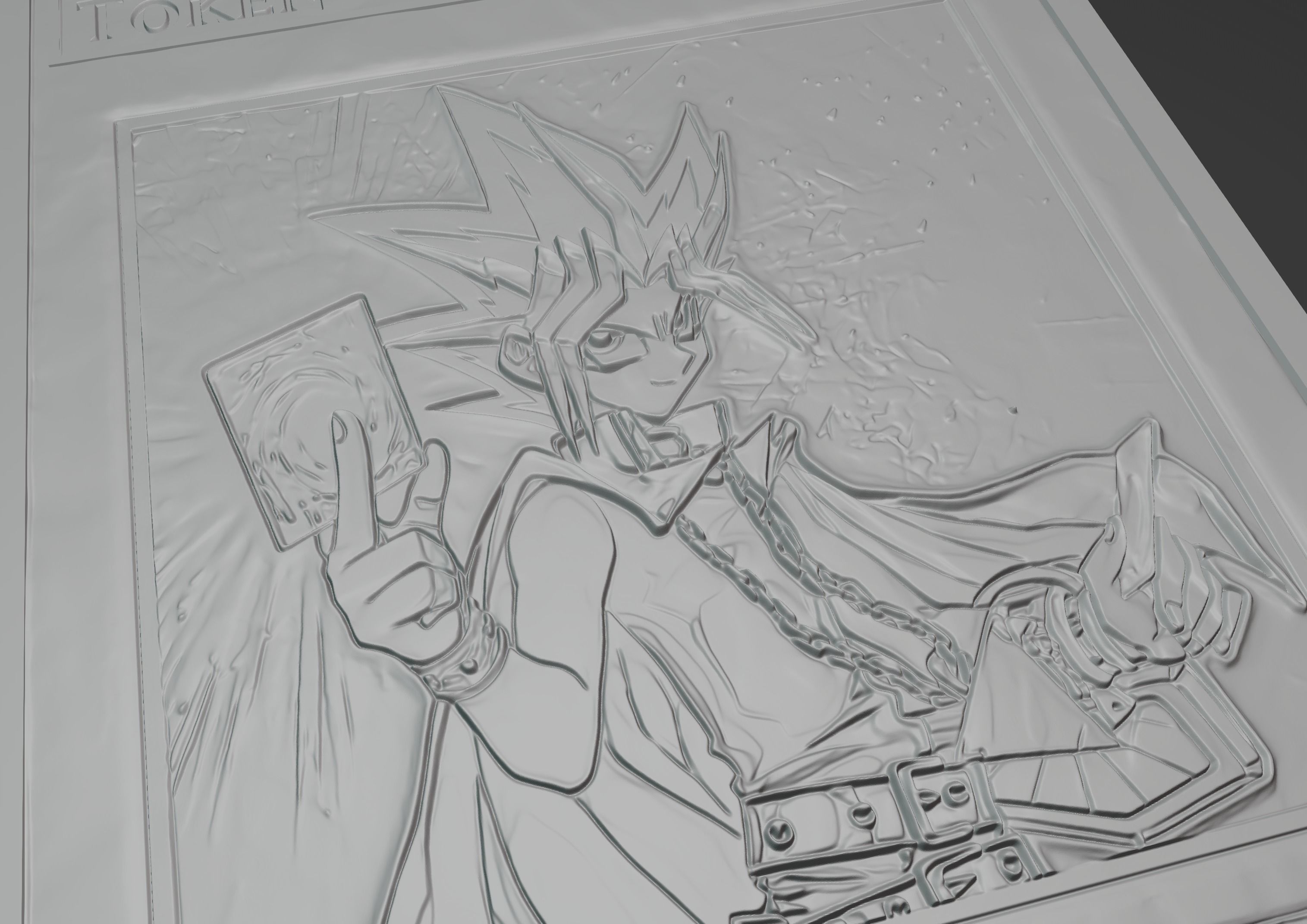 yami yugi - yugioh token card 3D model 3D printable | CGTrader