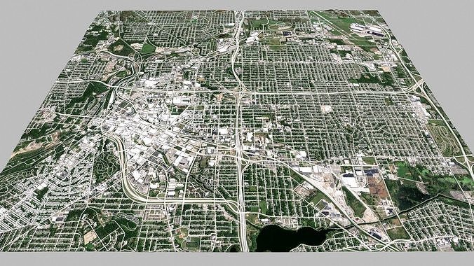Cityscape Akron Ohio USA 3D model | CGTrader