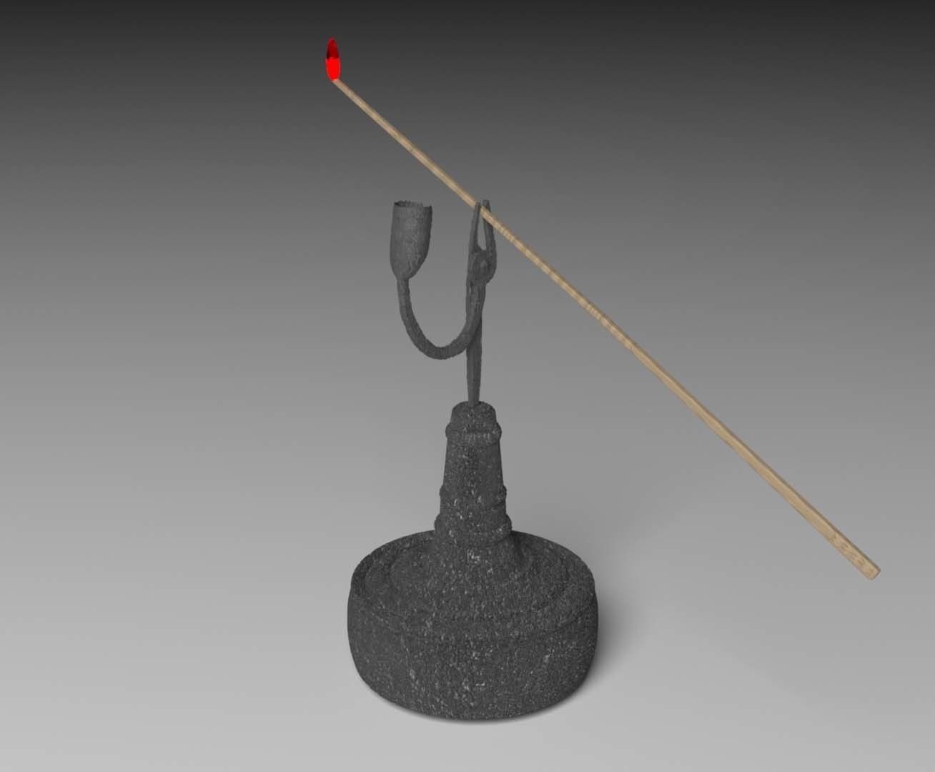Holder for light splinter 3D model | CGTrader