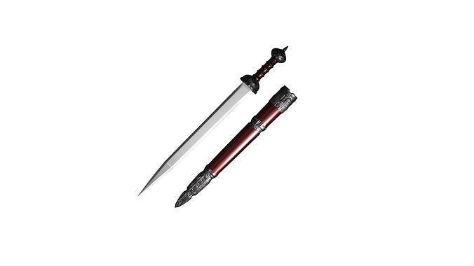 Gladius sword and dagger 3D model | CGTrader