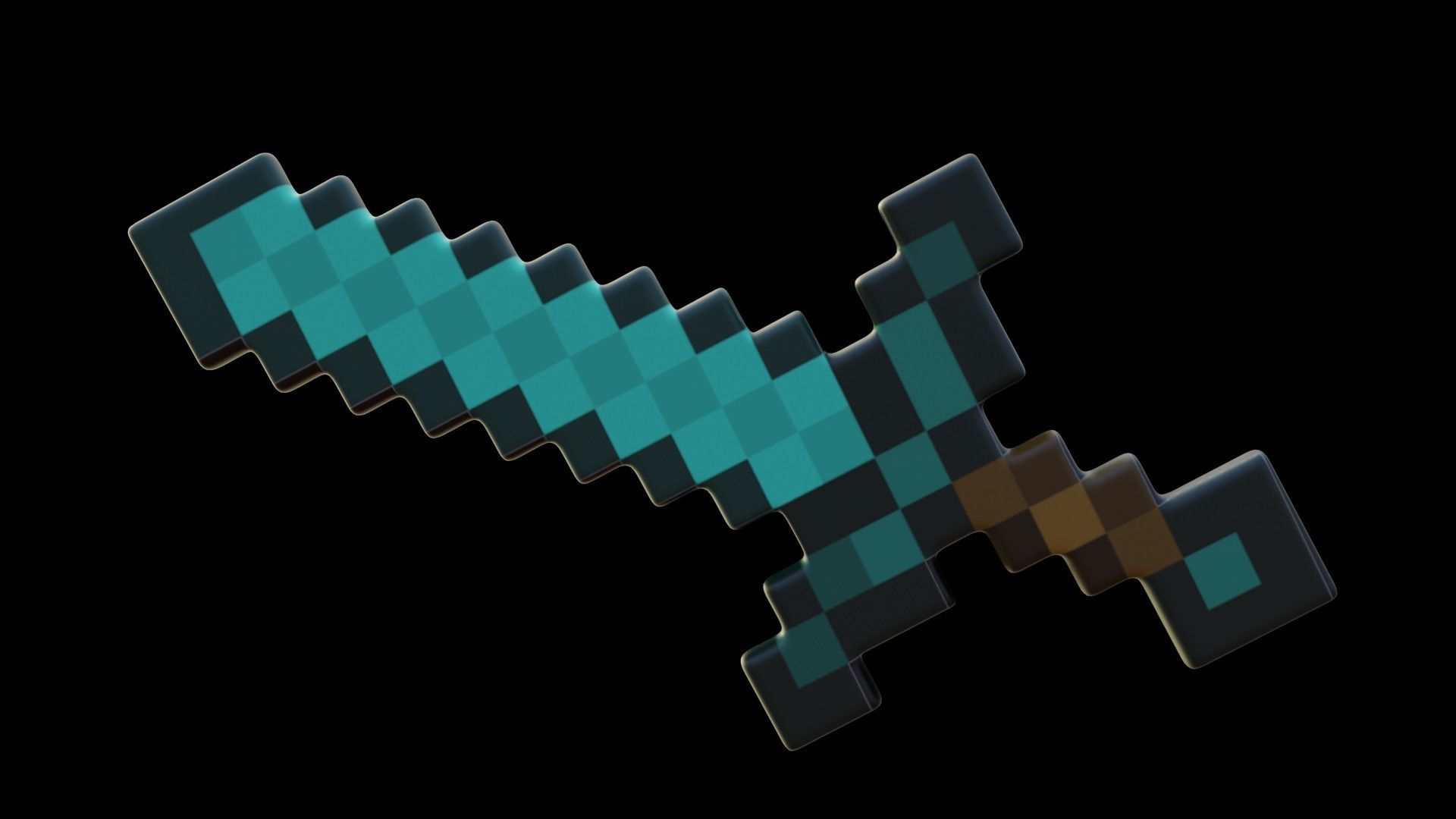Minecraft Printable Sword 3D model 3D printable | CGTrader