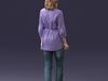Curly girl in jeans 0723 3D Print Ready 3D model 3D printable | CGTrader