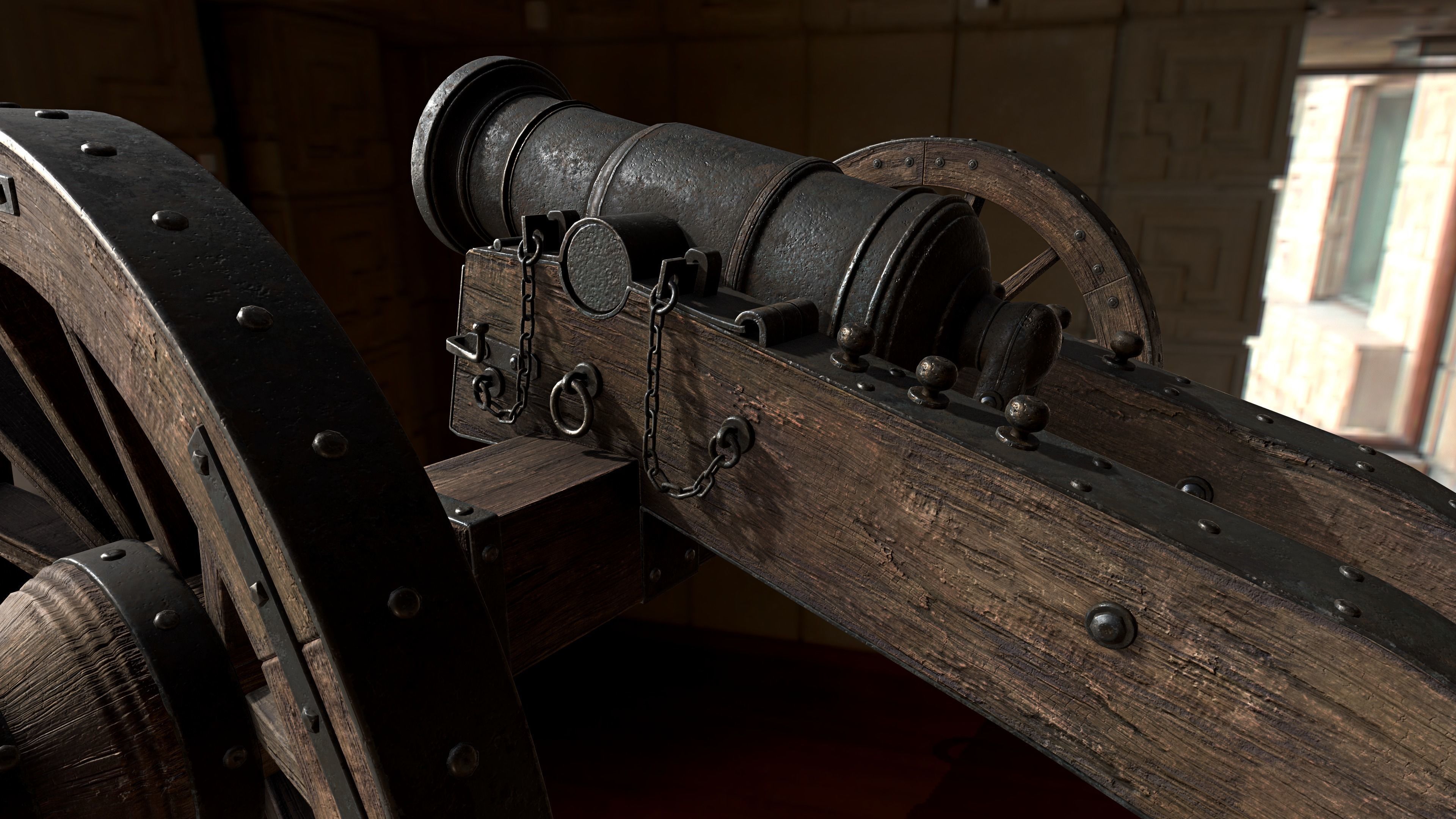 3D model Cannon Bigger Howitzer VR / AR / low-poly | CGTrader