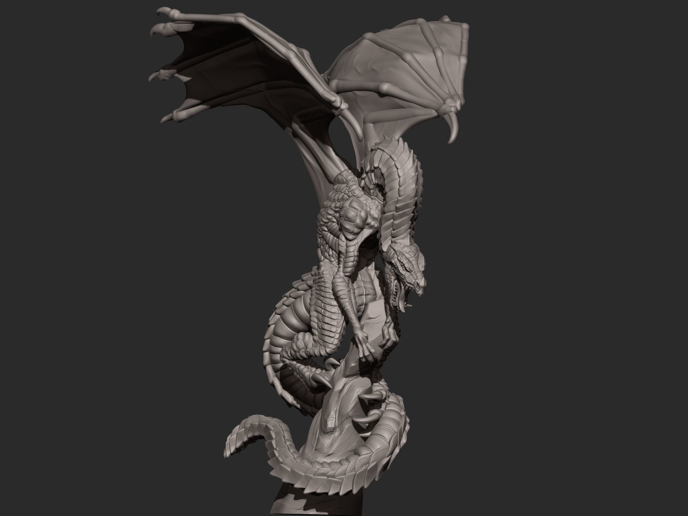 Angry Dragon 3D model 3D printable | CGTrader