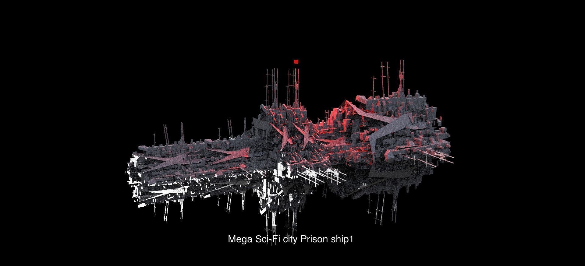 3D Model Collection Prison Colony Space Ships VR / AR / low-poly | CGTrader